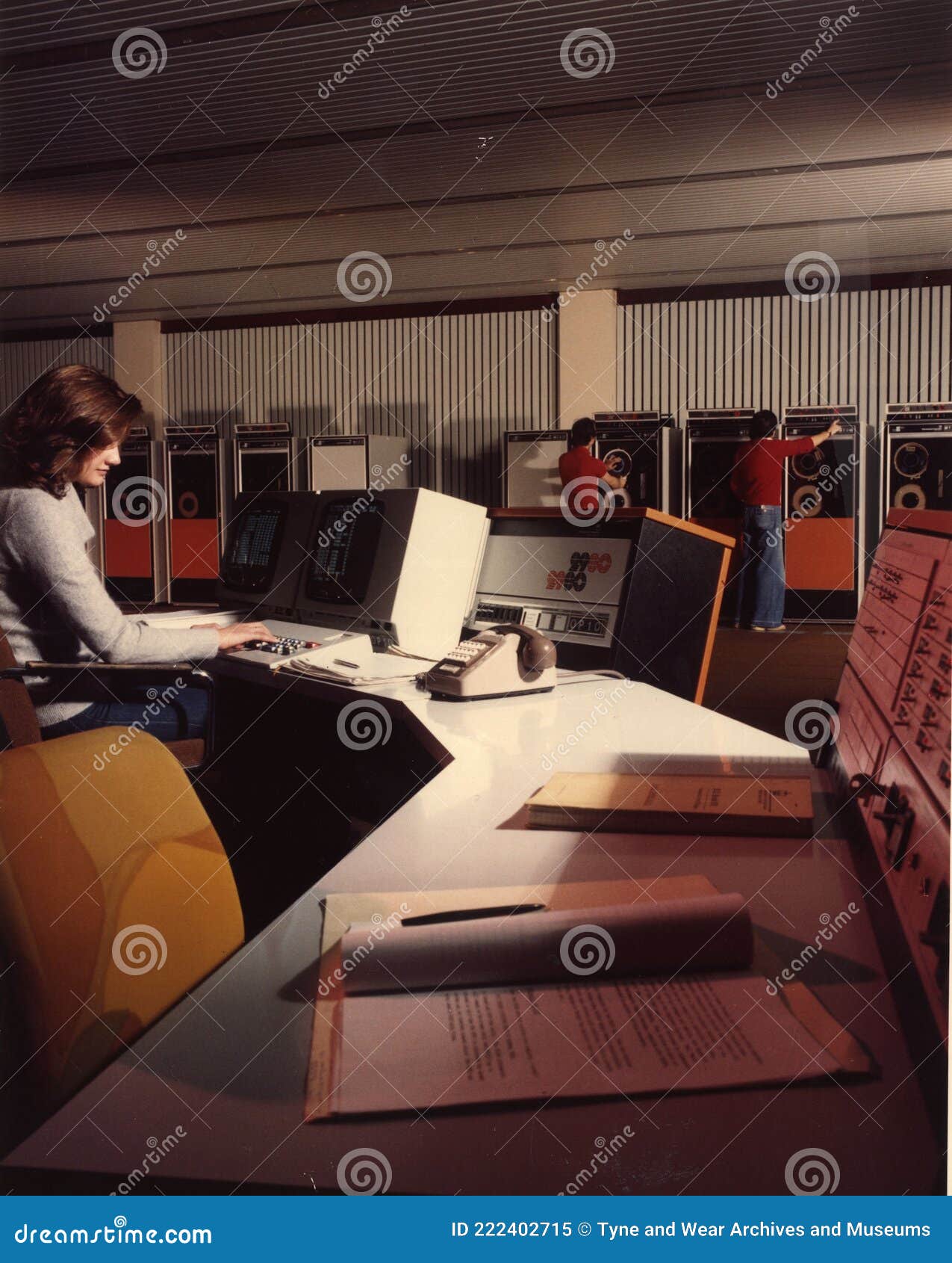 An Office Worker In The 1970's Picture. Image: 222402715