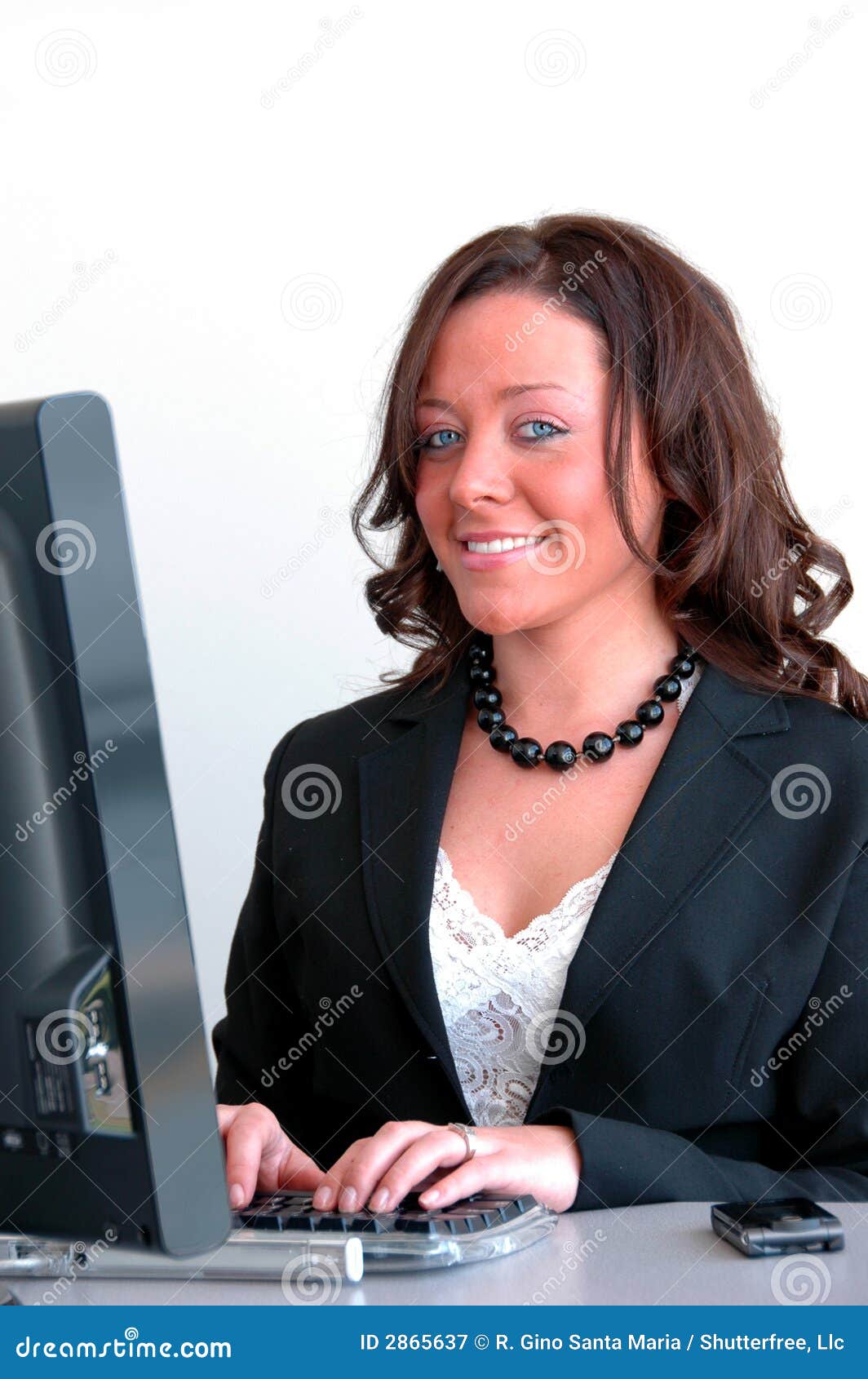 Office Worker stock image. Image of helpdesk, agent, attractive - 2865637