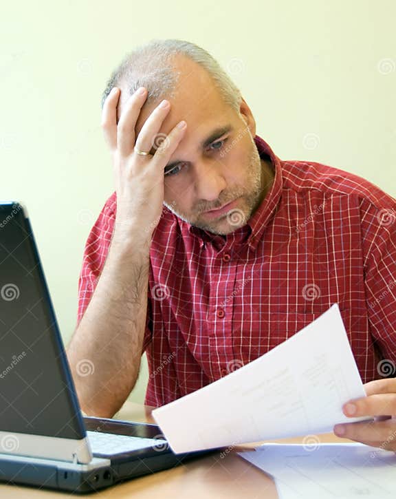 Office worker broken down stock image. Image of comparing - 7007205