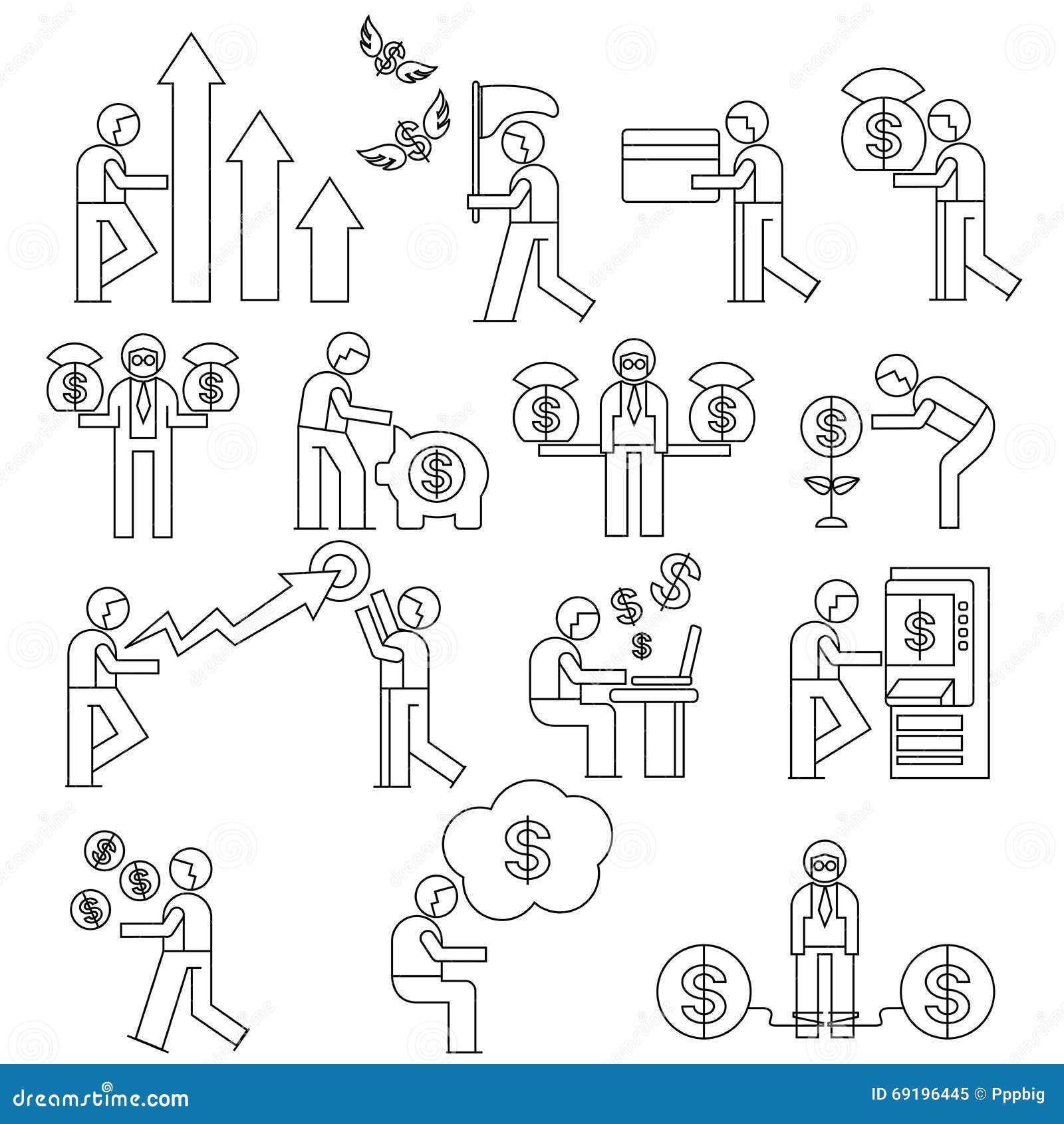 Office Worker, Business Management Concept Stock Illustration ...