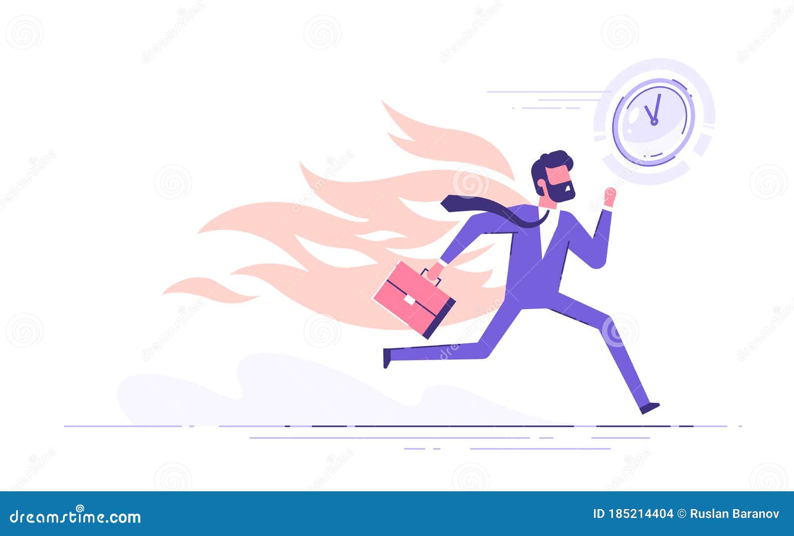 Rush Hour Traffic In The Big City Vector Illustration | CartoonDealer ...