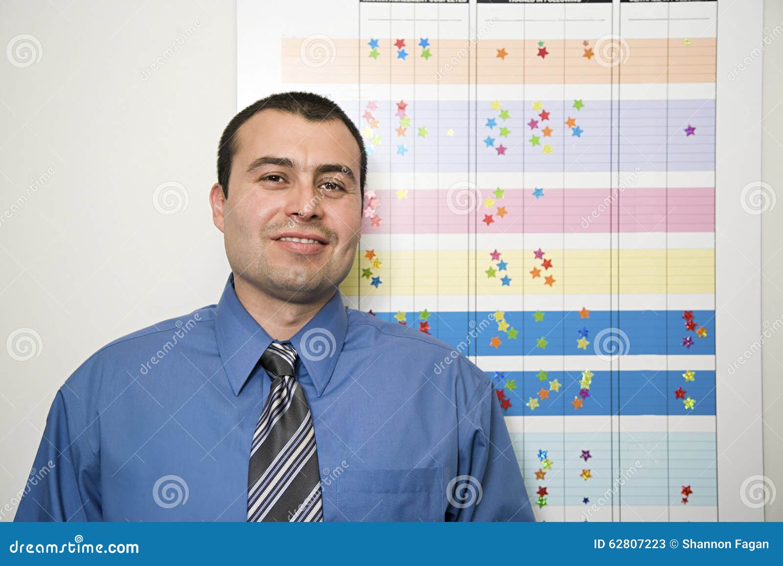Office worker by chart stock image. Image of management - 62807223