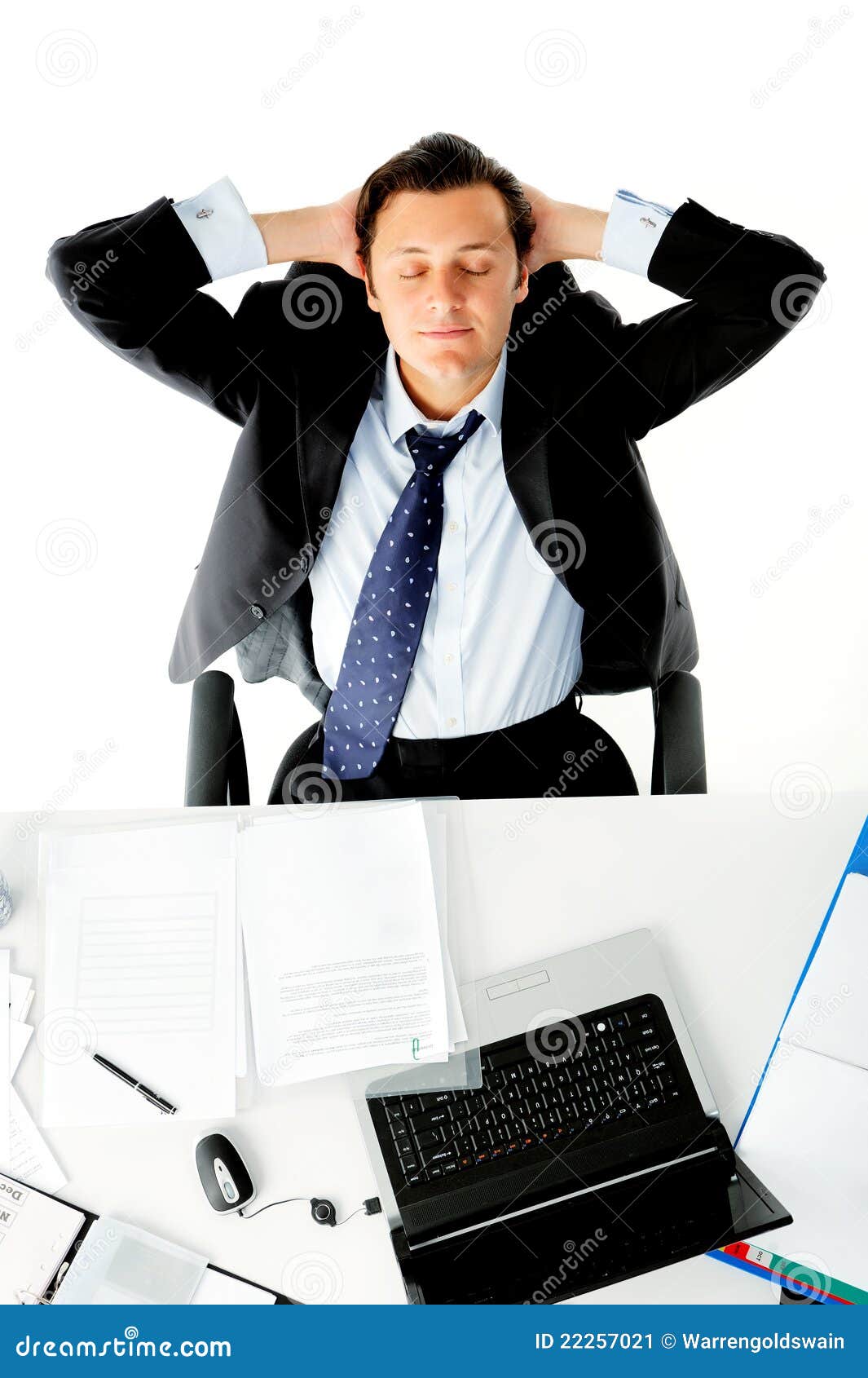 Office worker daydreams stock image. Image of lazy, corporate - 22257021