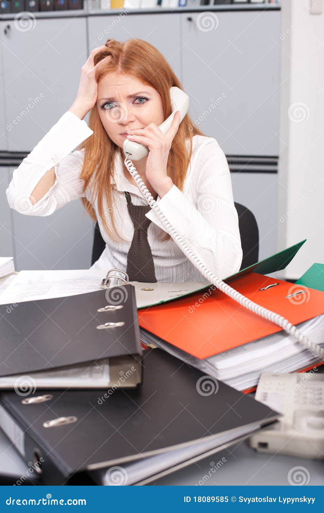 Office Worker with Documents Stock Image - Image of discussion ...