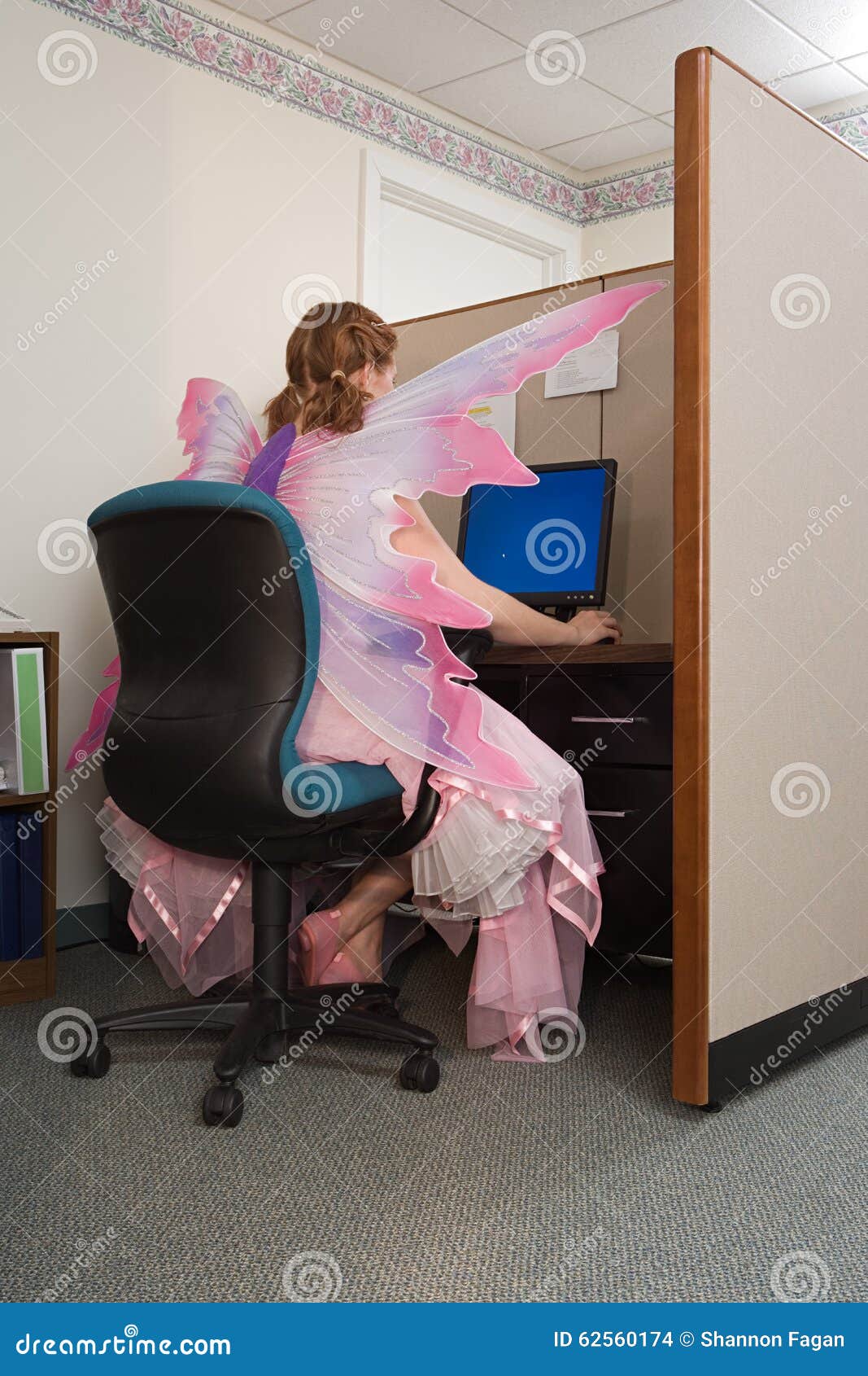 Office Worker Dressed As a Fairy Stock Photo - Image of fantasy ...