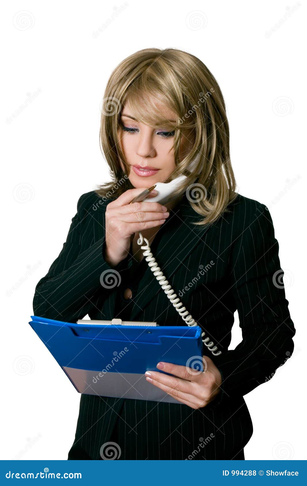 Office worker with a file stock photo. Image of girls, adult - 994288