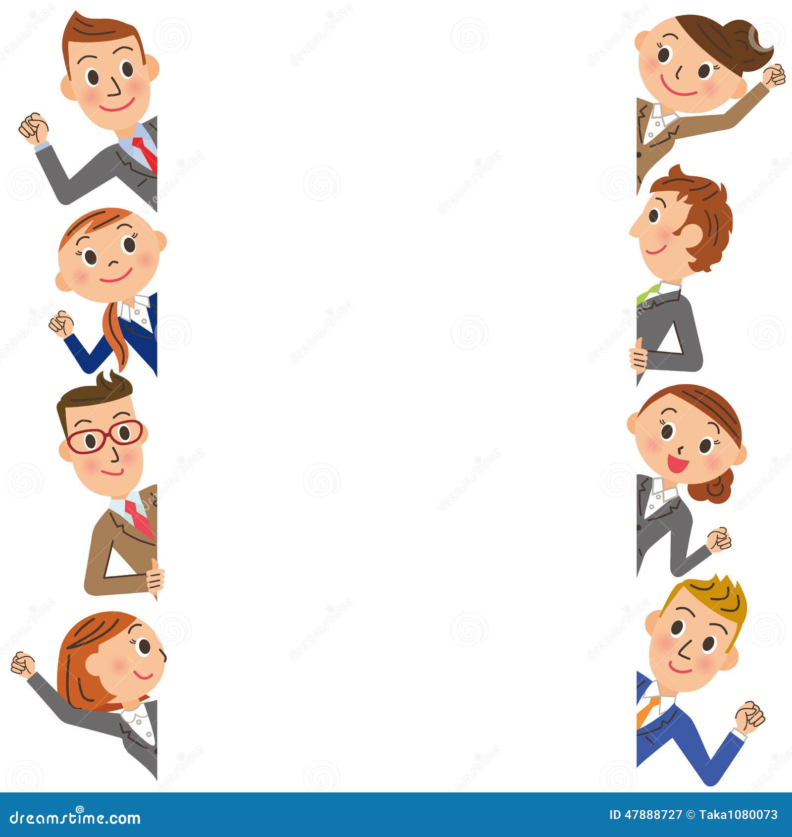 Office worker frame stock vector. Illustration of smile - 47888727