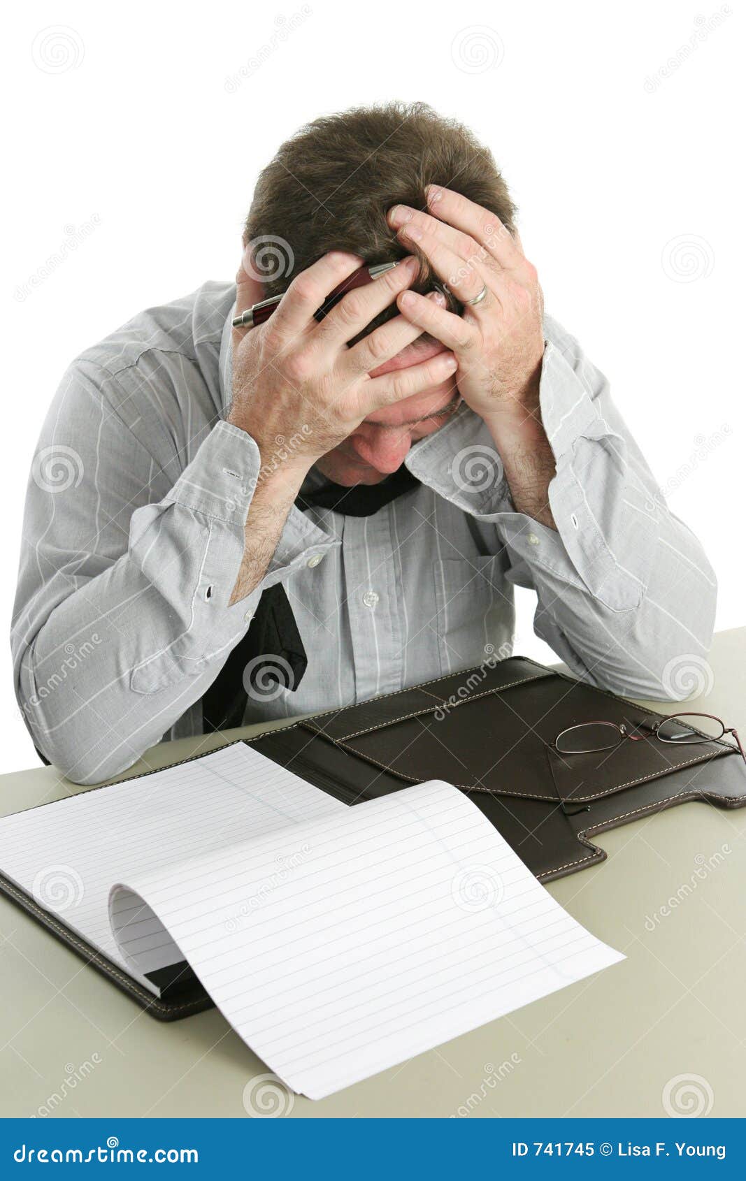 Office Worker - Frustration Stock Image - Image: 741745