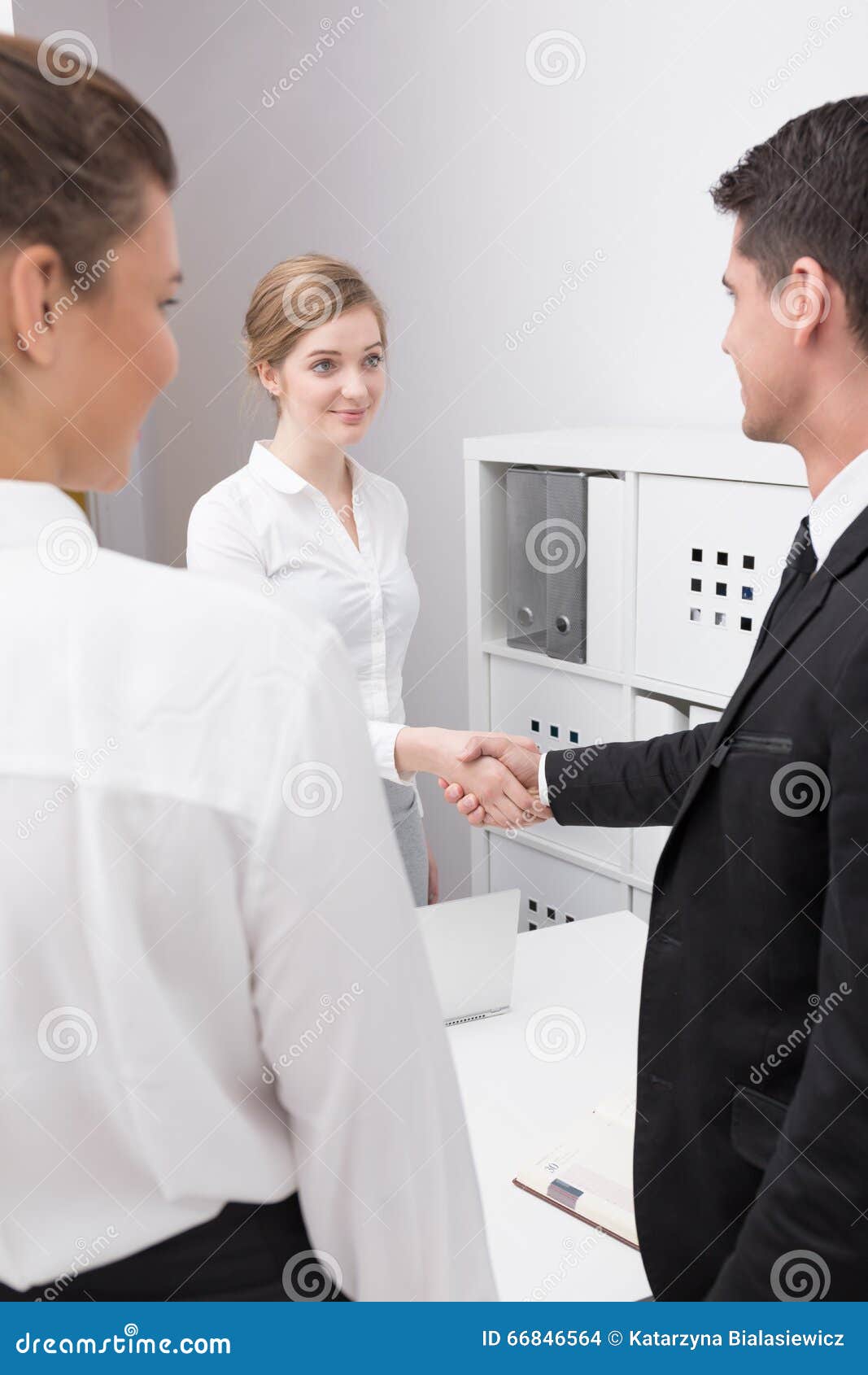 Office Worker Getting Raise Stock Photo - Image of young, busy: 66846564