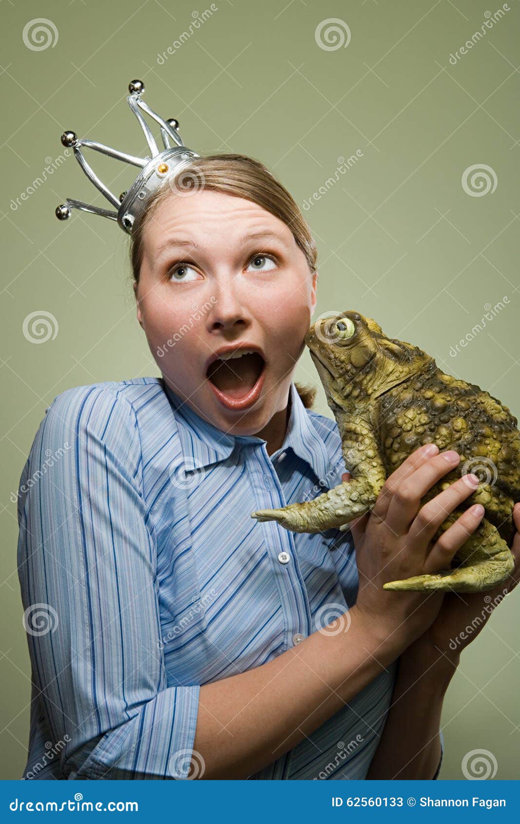 Office Worker Holding a Frog Stock Image - Image of costume ...