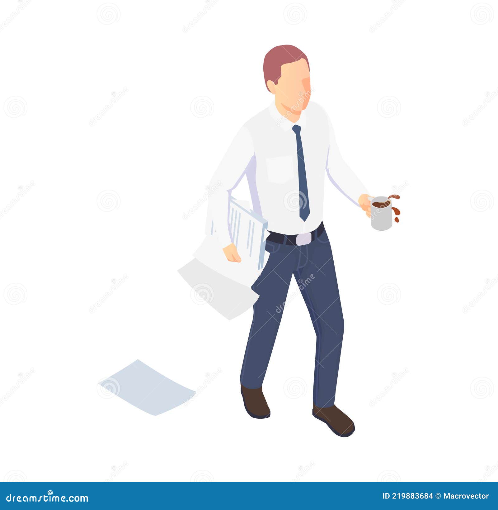 Office Worker Icon stock vector. Illustration of business - 219883684
