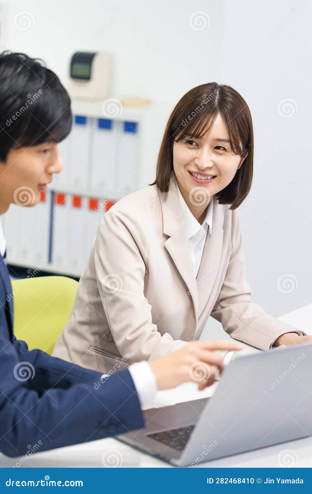 Boss and subordinates stock photo. Image of human, female - 282468410
