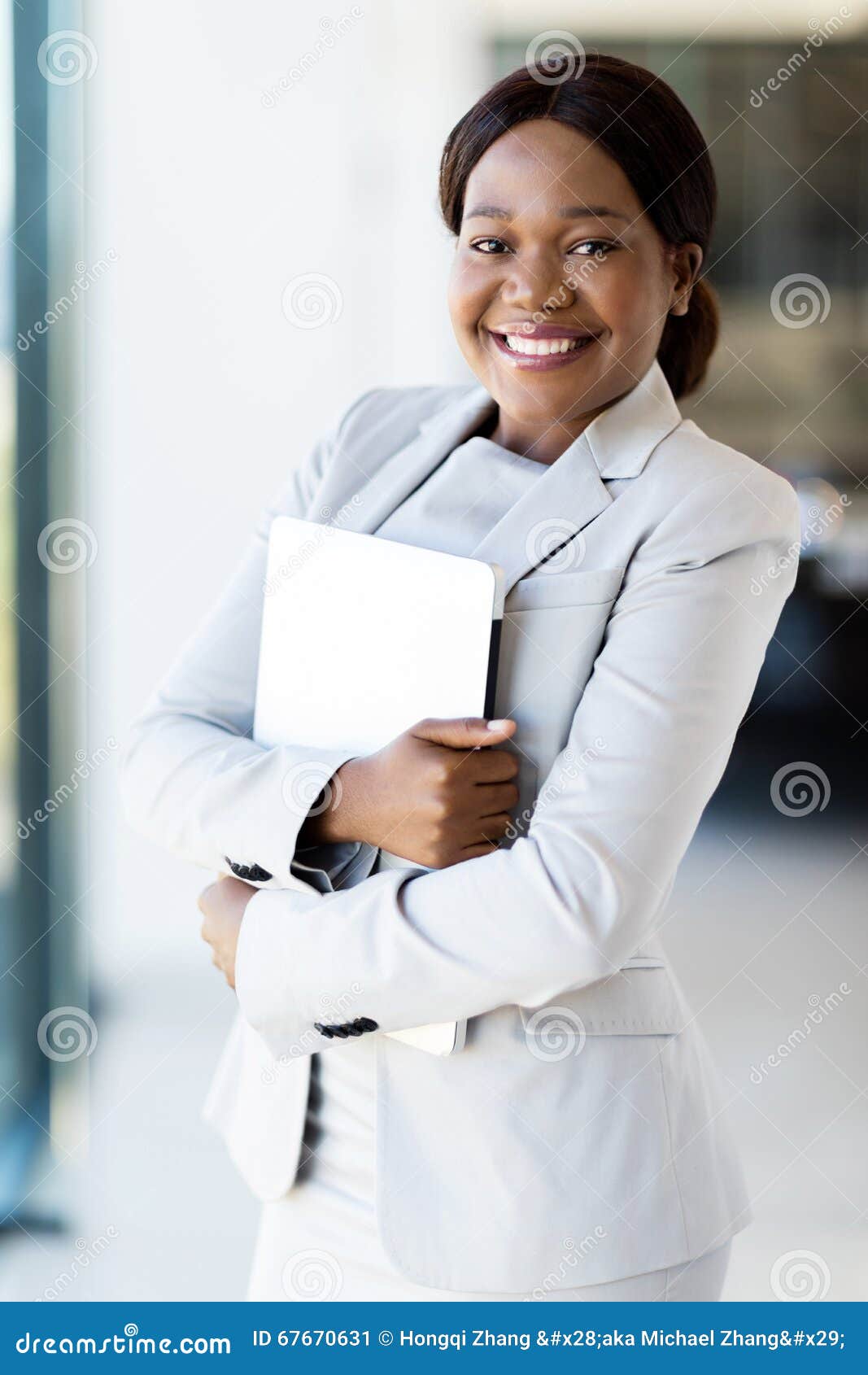 Office Worker Laptop Computer Stock Image - Image of american ...
