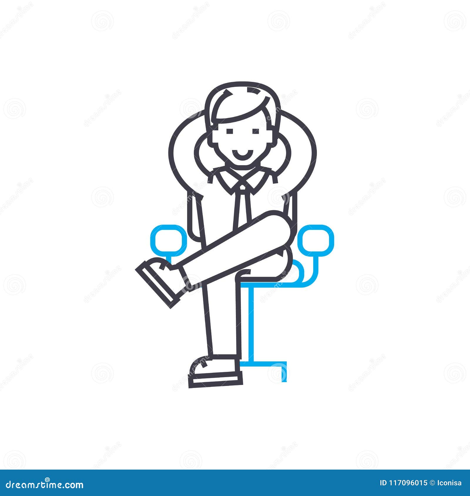 Office Worker Linear Icon Concept. Office Worker Line Vector Sign ... Office Worker Linear Icon Concept. Office Worker Line Vector Sign ...