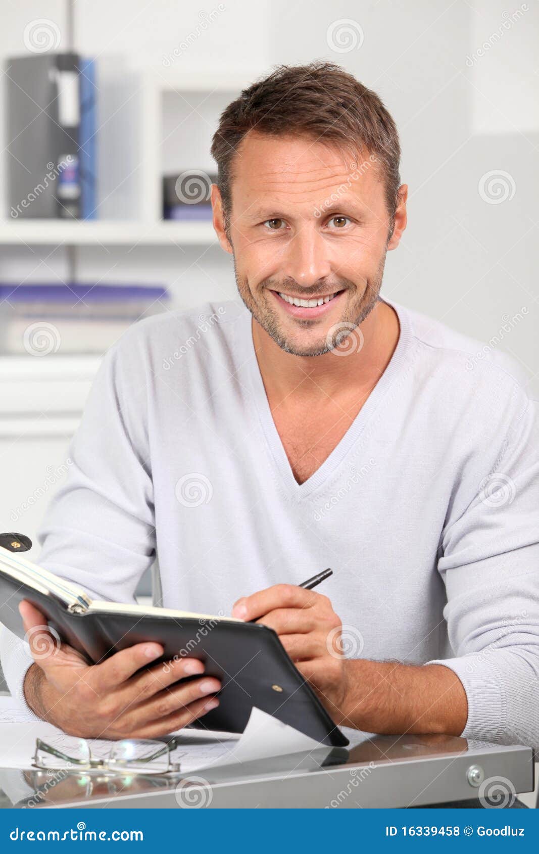 Office worker portrait stock photo. Image of designer - 16339458