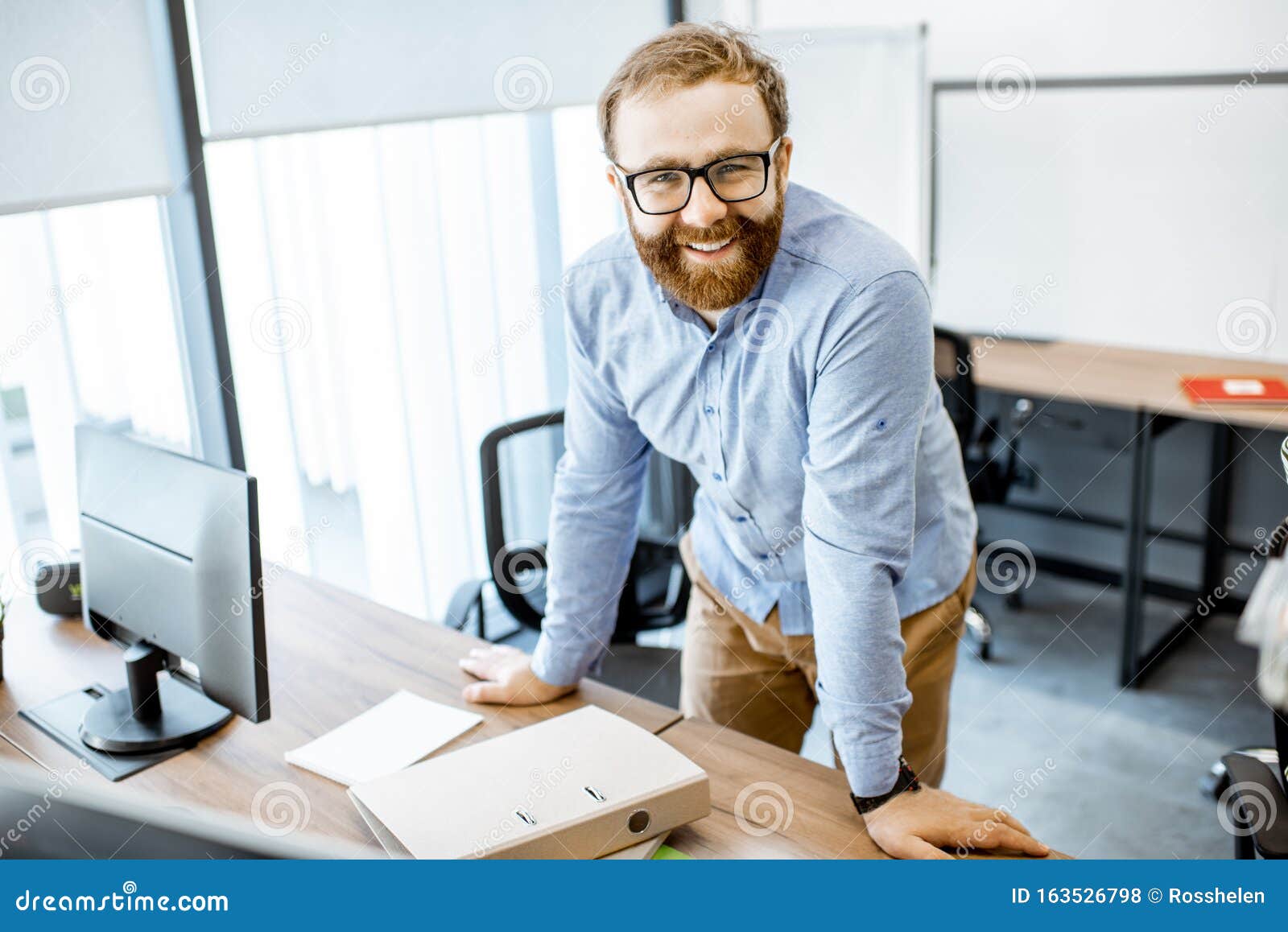 Office worker portrait stock photo. Image of programmer - 163526798