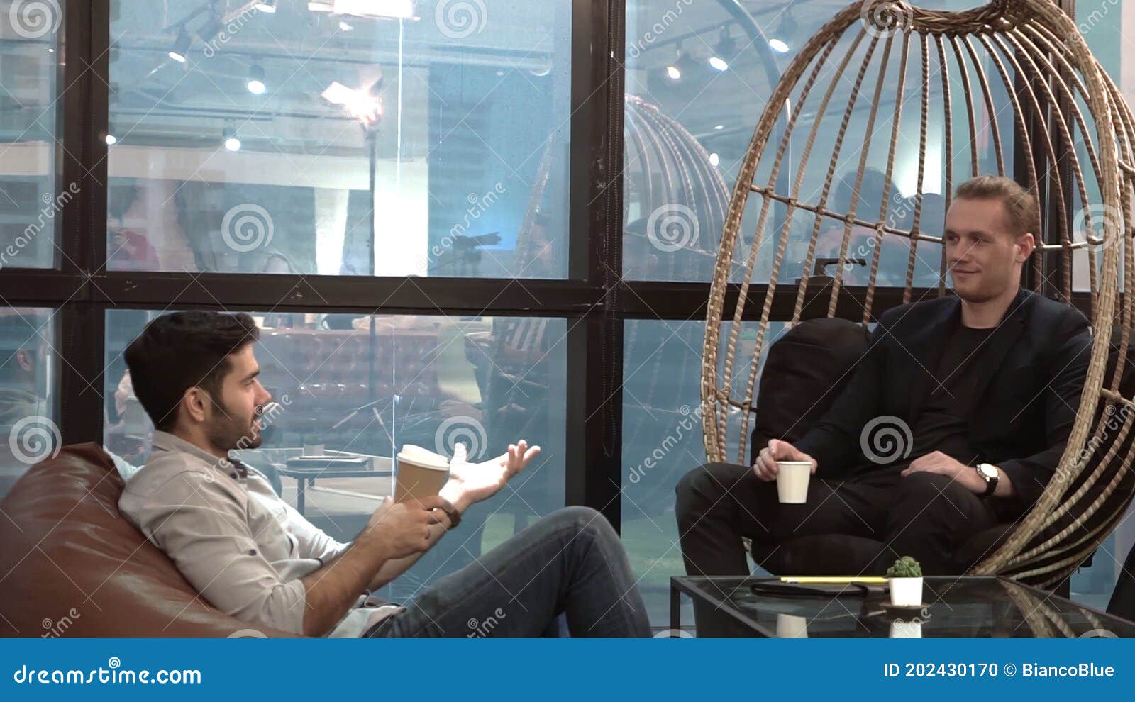 Office Worker Relax at Coffee Corner Taking Break Stock Photo - Image ...