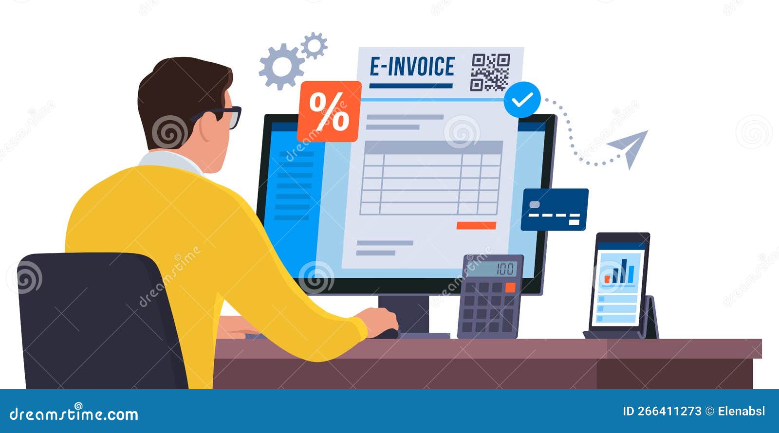 Einvoice Cartoons, Illustrations & Vector Stock Images - 60 Pictures to ...