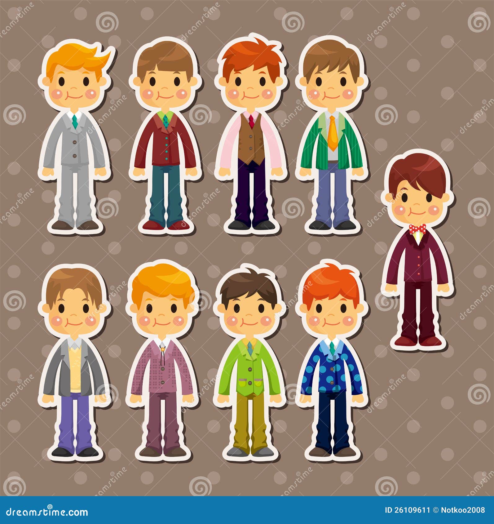 Office worker stickers stock vector. Illustration of client - 26109611