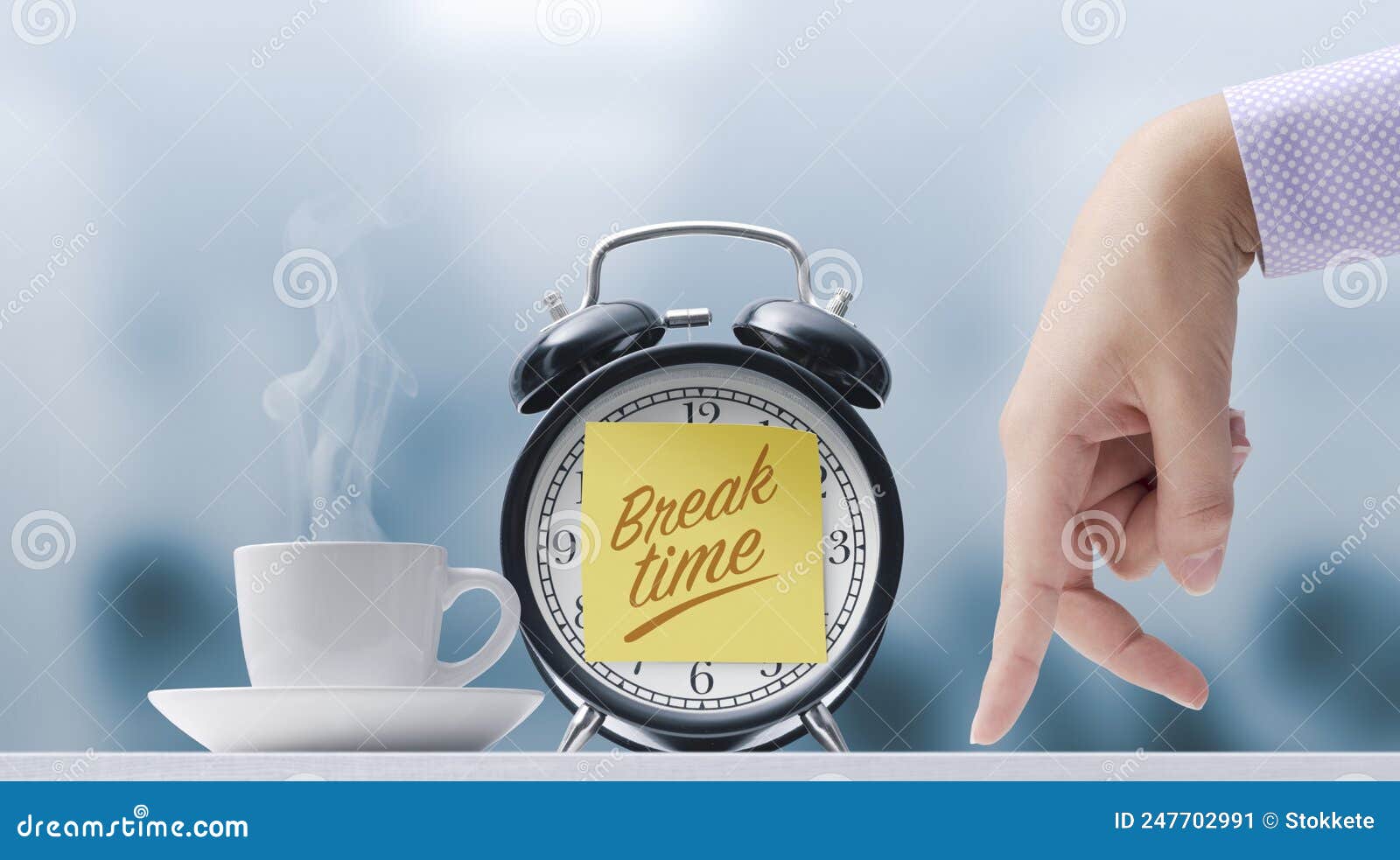 Office Worker Taking a Break during Work Hours Stock Image - Image of ...