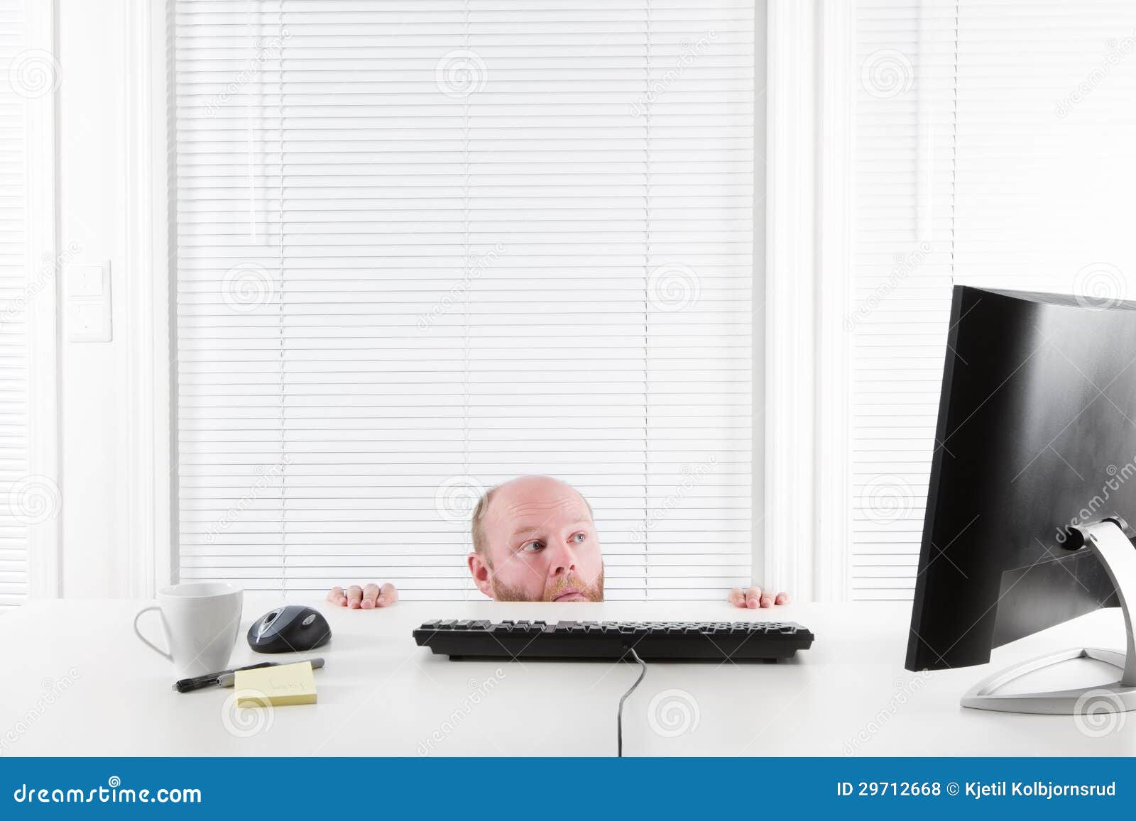 Scared Businessman stock photo. Image of businessman - 29712668