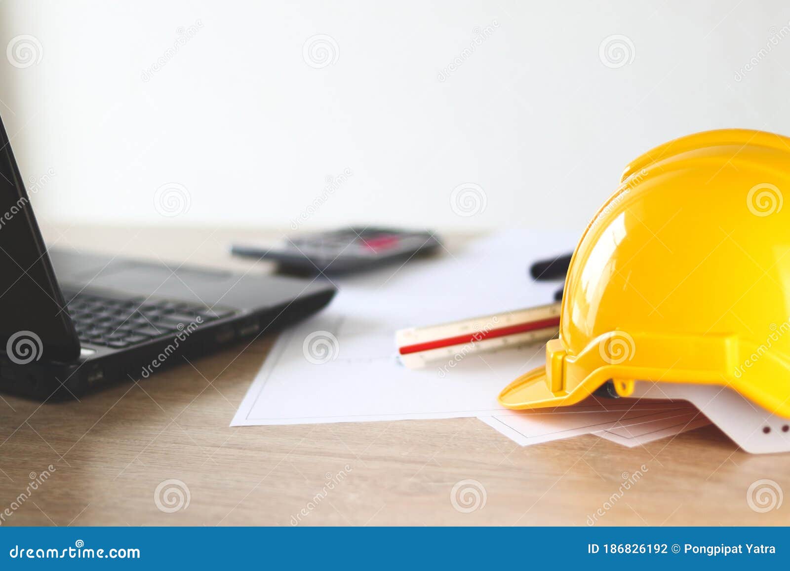 Office Worker Tool Put on the Desk. Stock Photo - Image of home ...
