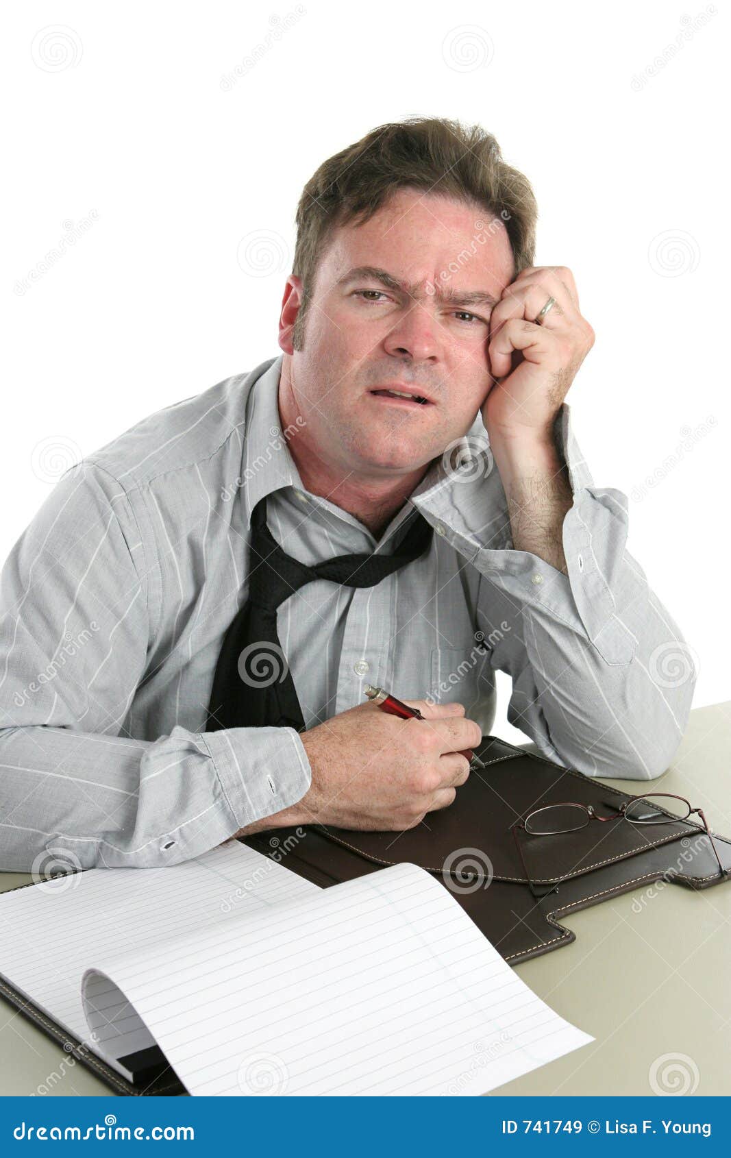 Office Worker-Trouble Concentrating Stock Image - Image of lawyer ...