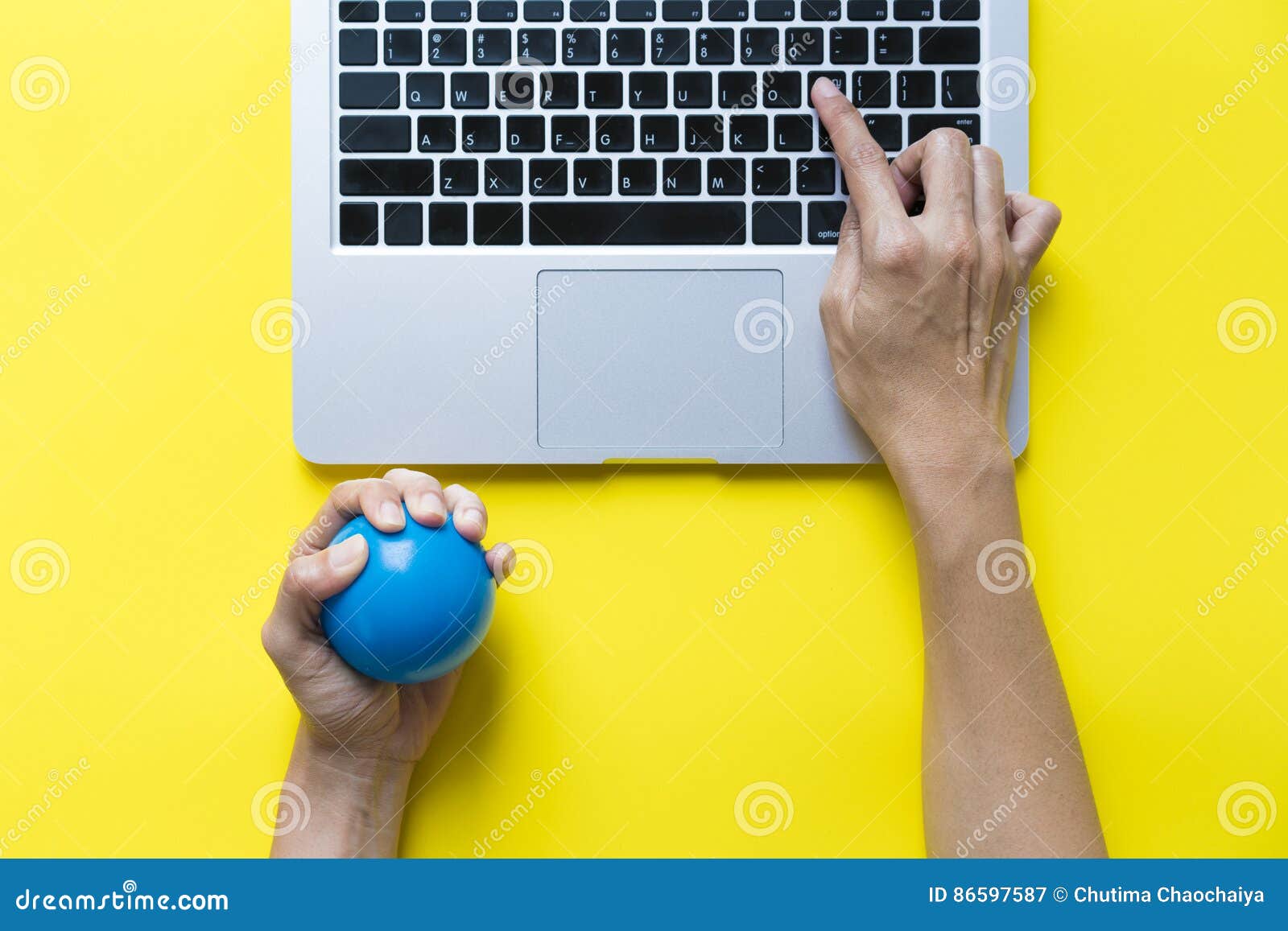 Office Worker Typing Email on Computer Stock Image - Image of feeling ...