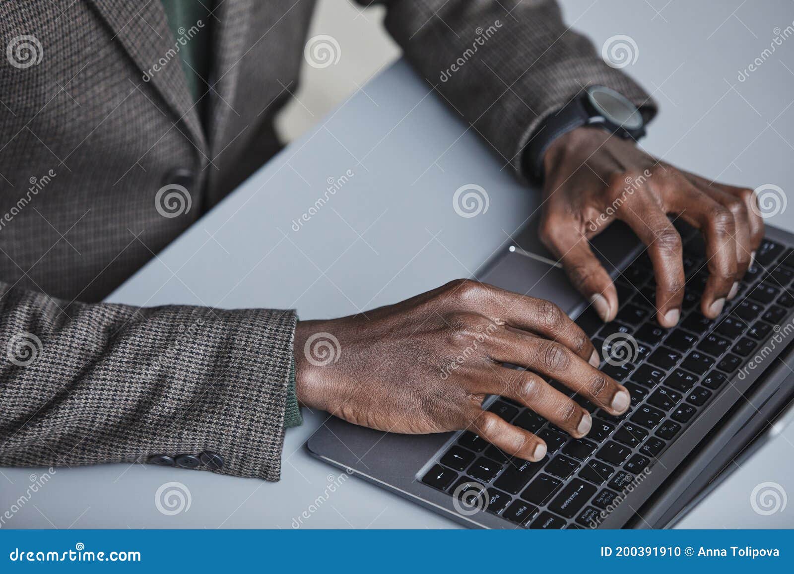 Office Worker Typing on Laptop Stock Photo - Image of laptop, typing ...