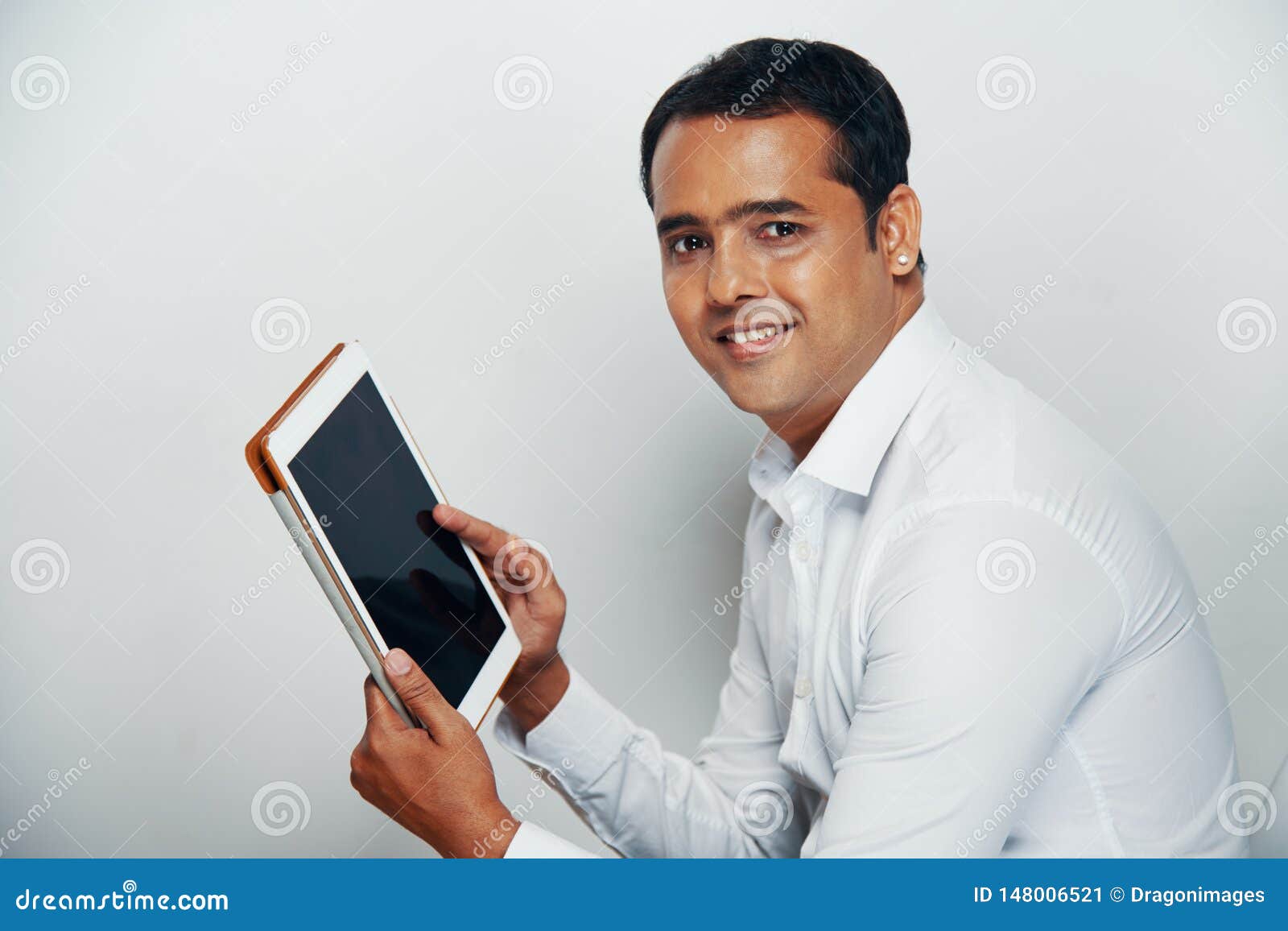Office Worker Using Digital Tablet Stock Image - Image of occupation ...