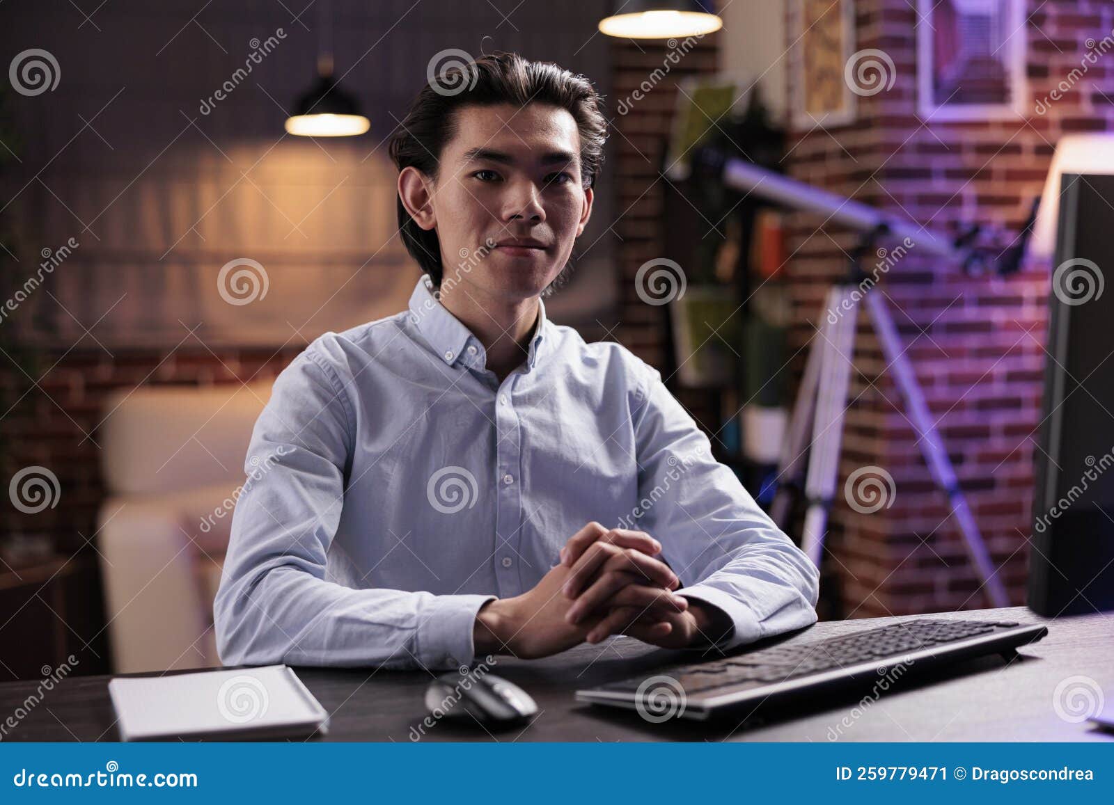 Office Worker Working on Computer Stock Image - Image of lesson ...