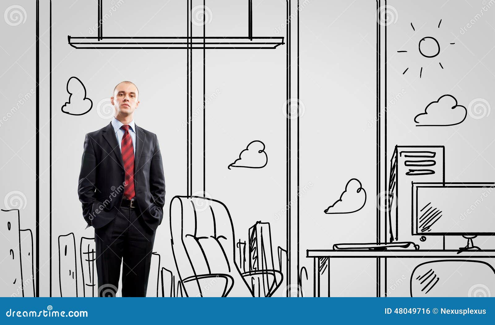 Office worker stock photo. Image of boss, desk, design - 48049716