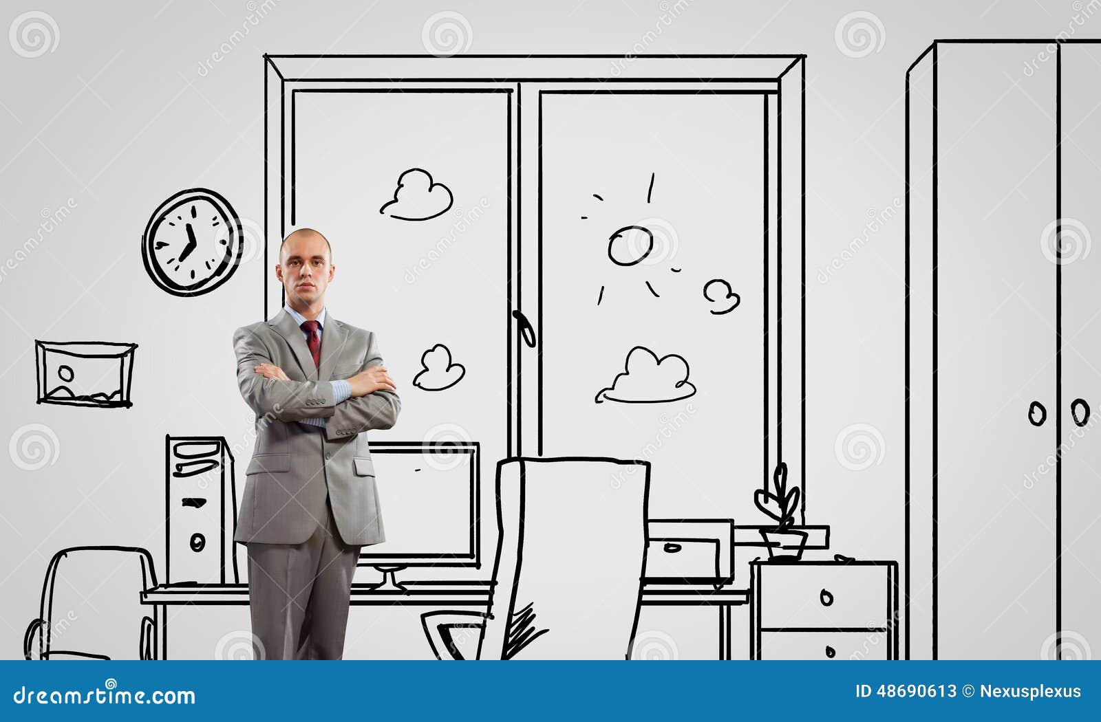 Office worker stock image. Image of concept, computer - 48690613