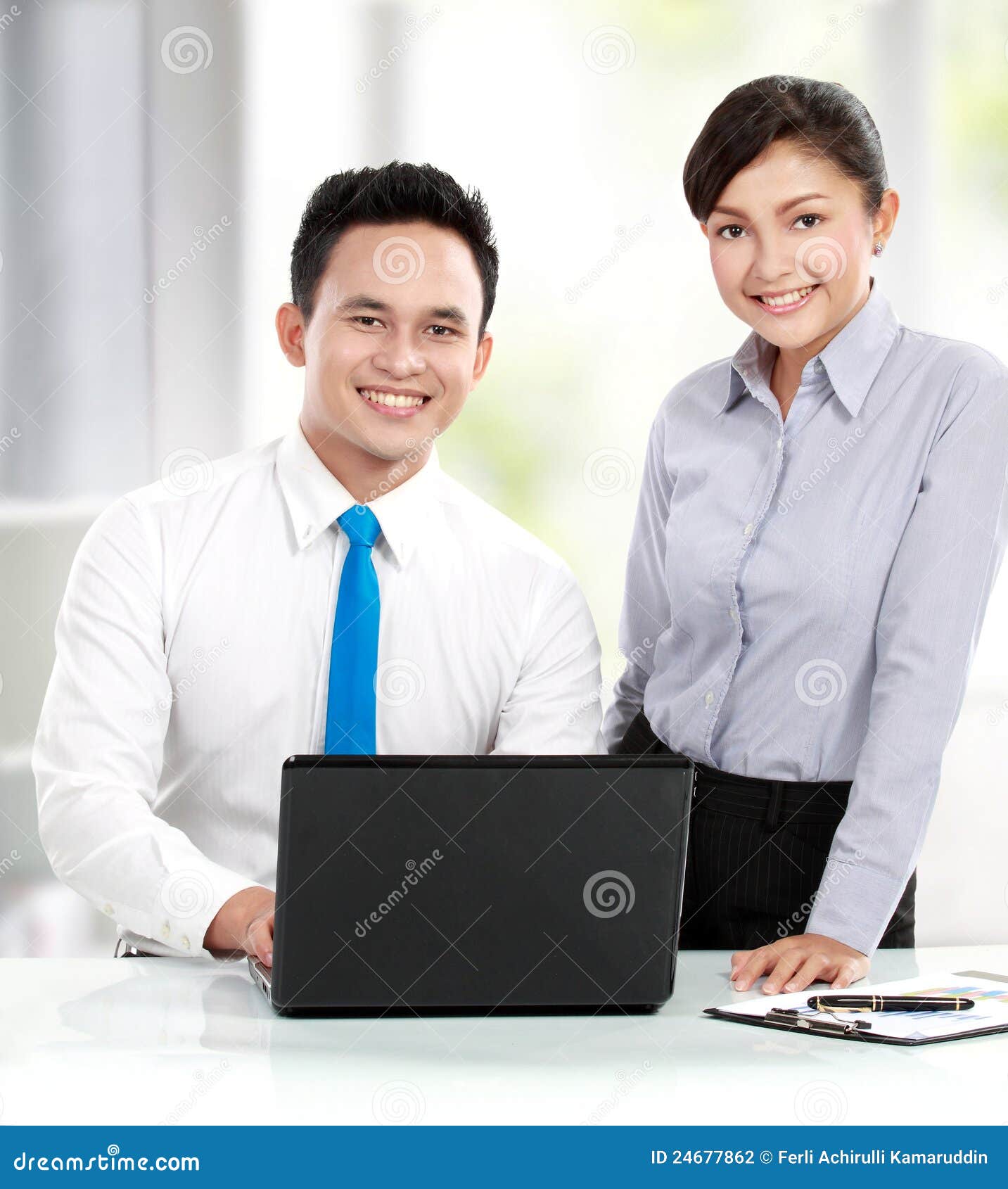 Office workers stock photo. Image of group, computer - 24677862