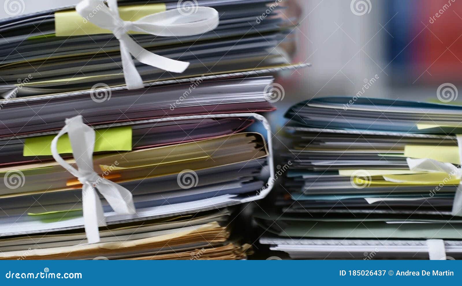 Work Overload and Stacks of Paperwork Stock Video - Video of office ...
