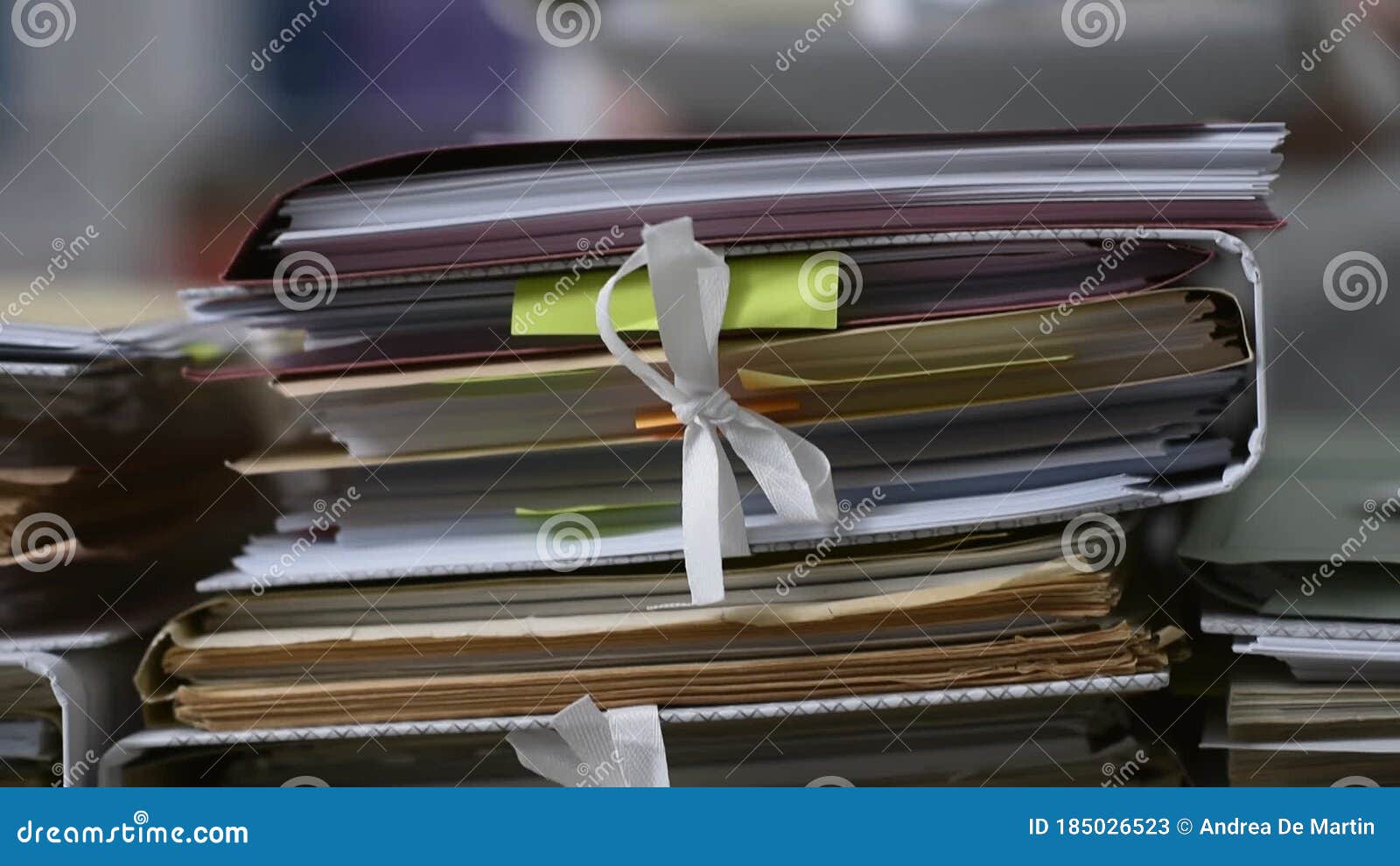 Work Overload and Stacks of Paperwork Stock Video - Video of piling ...