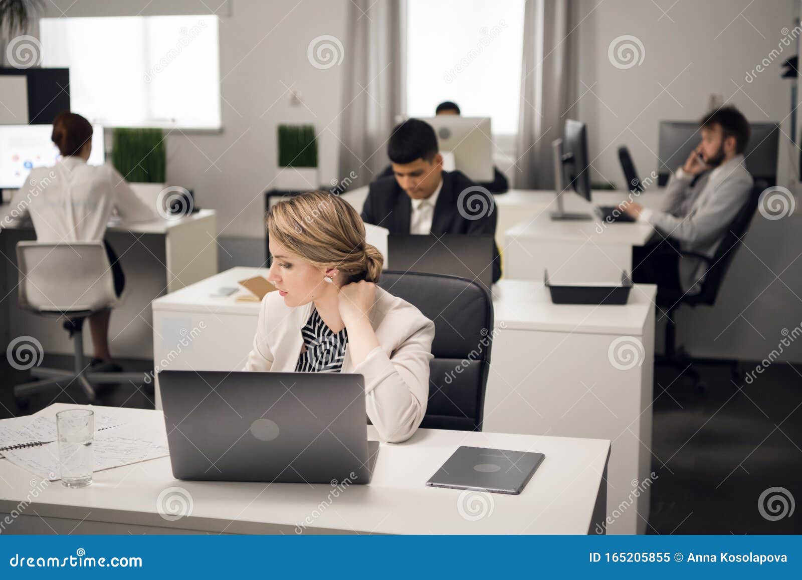Office Workers are Busy with Their Tasks Stock Image - Image of team ...