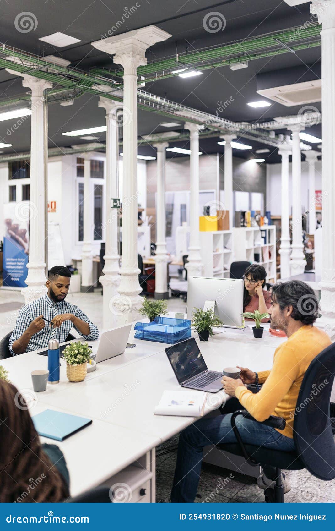 Office Workers in Co-Working Stock Photo - Image of smart, focus: 254931820