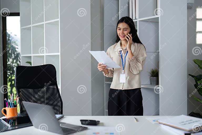 Modern Office Workers Collaborating Online Using Digital Programs and ...