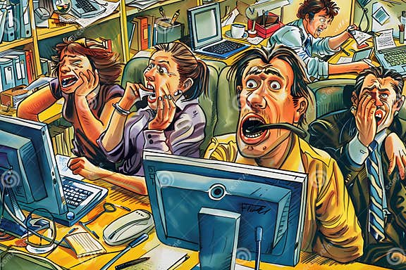 Office Workers Experience Overwhelming Stress and Anxiety while Working ...