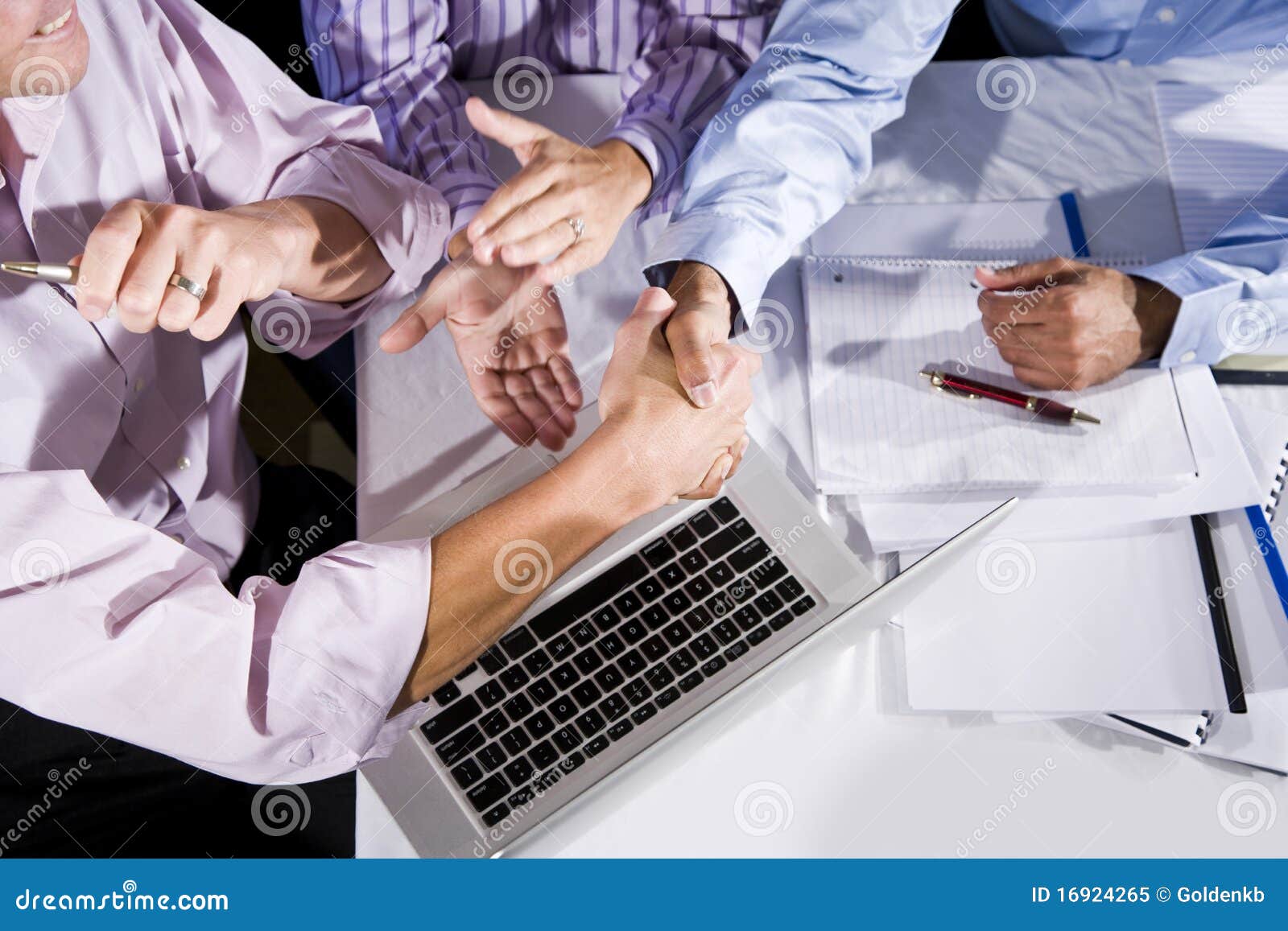 Office Workers Finished with Project Stock Image - Image of group ...
