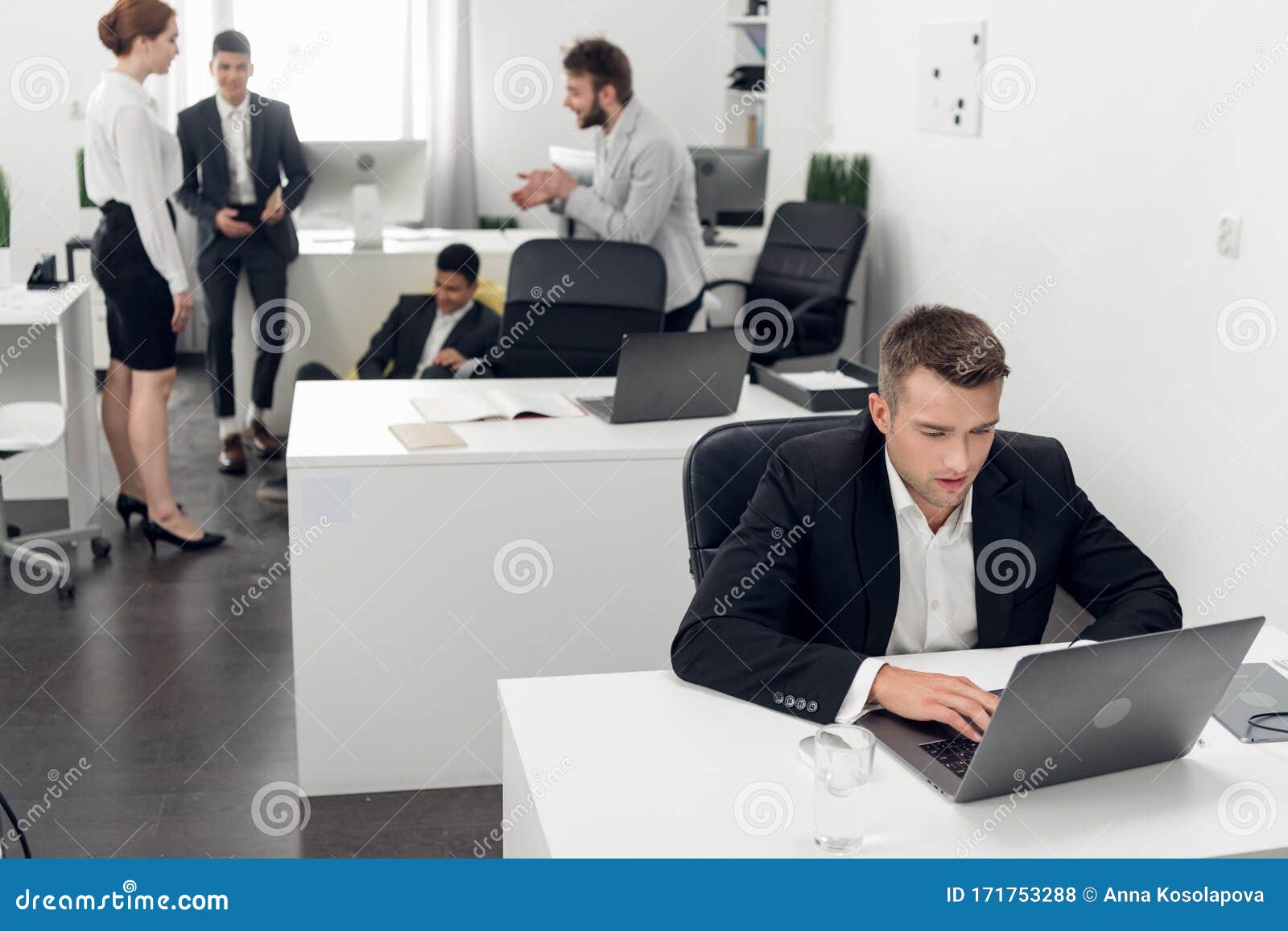 Office Workers Have a Break Time during Working Day in the Office ...