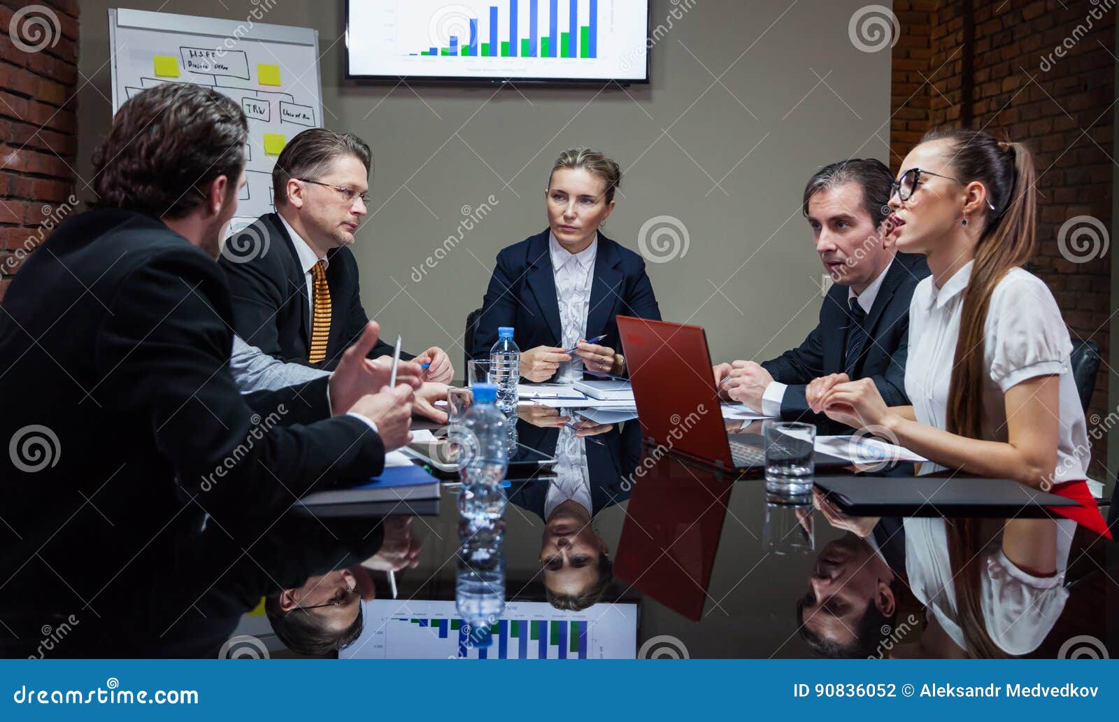 Office Workers Having Meeting Stock Photo - Image of partnership ...