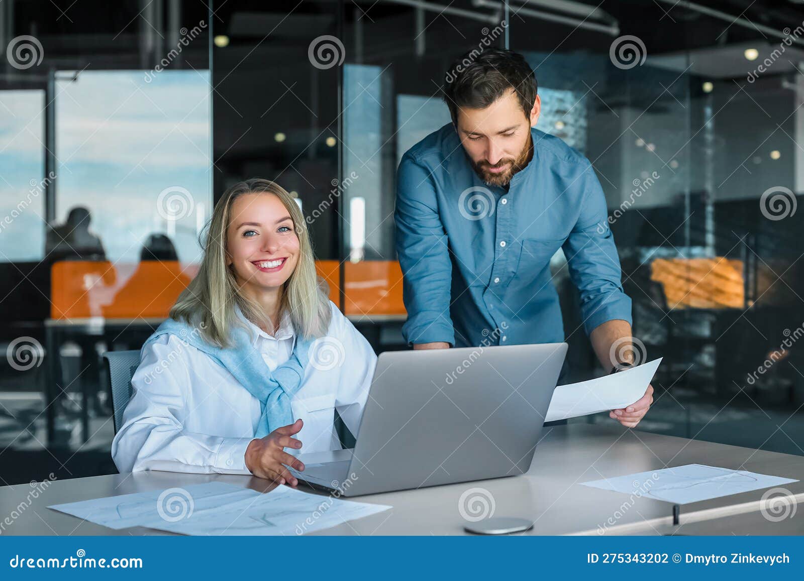 Office Workers Looking Involved while Discussing a New Project Stock ...