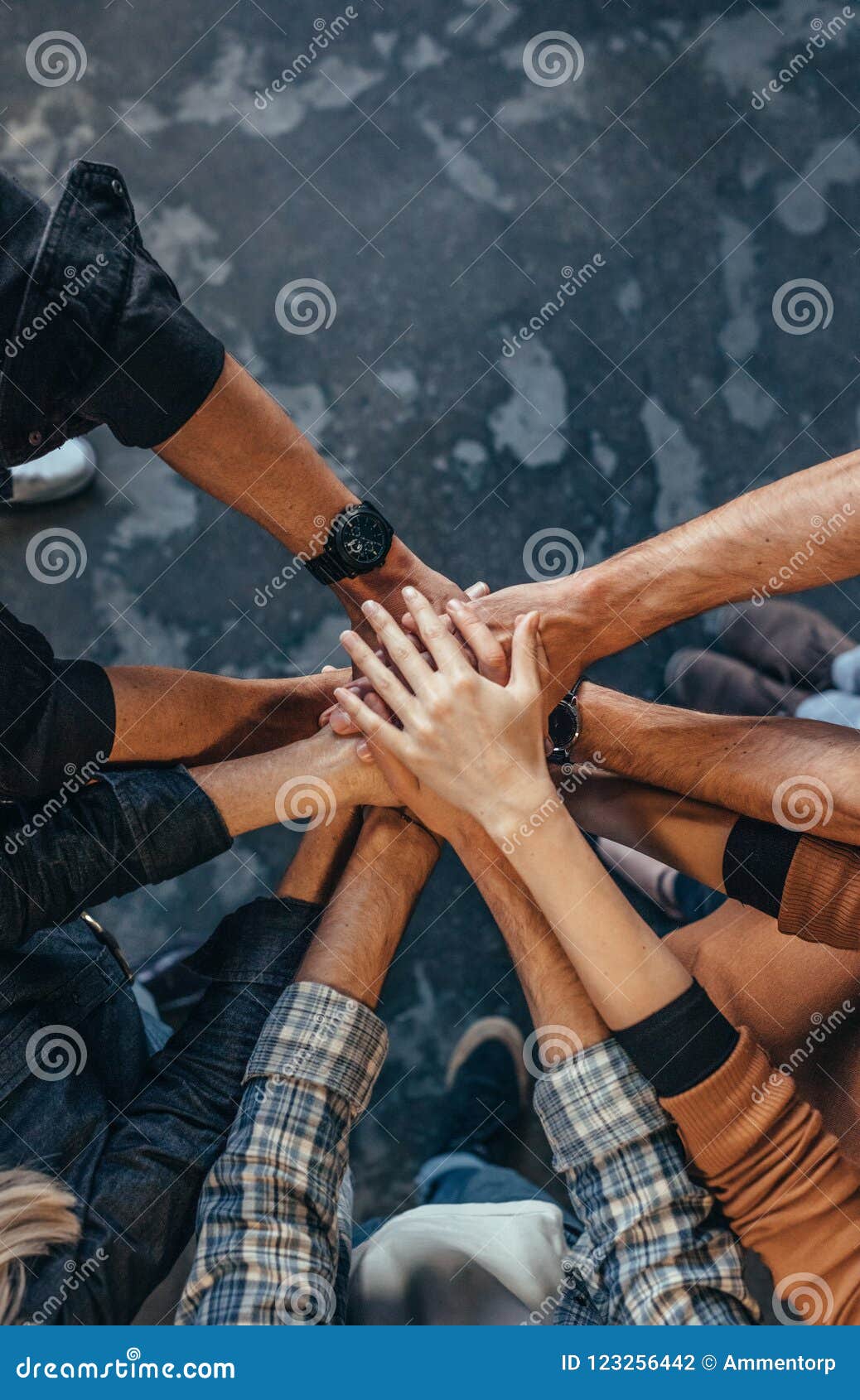 Office Workers Making a Stack of Hands Stock Photo - Image of females ...