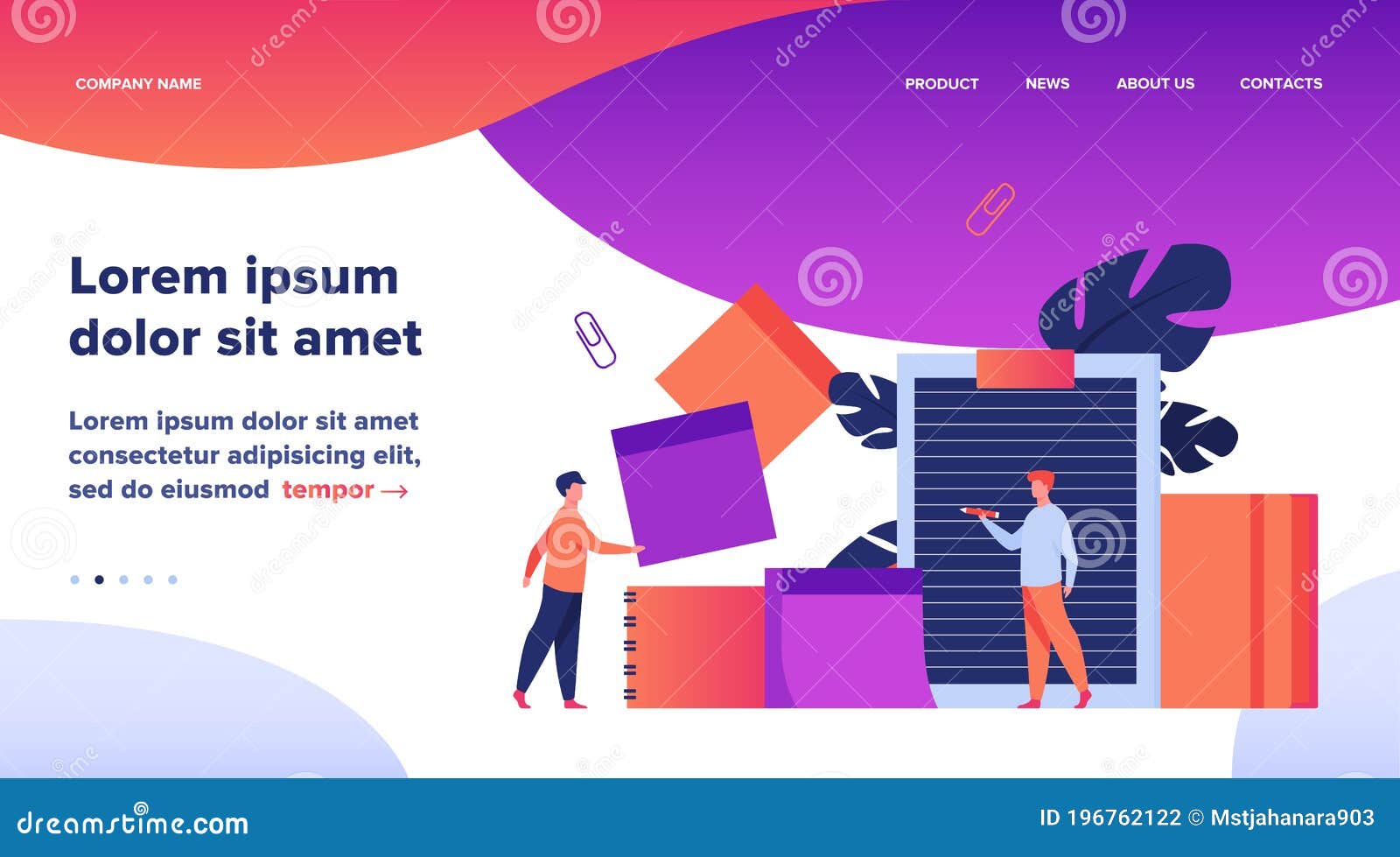 Office Workers Taking Notes Stock Vector - Illustration of paper ...