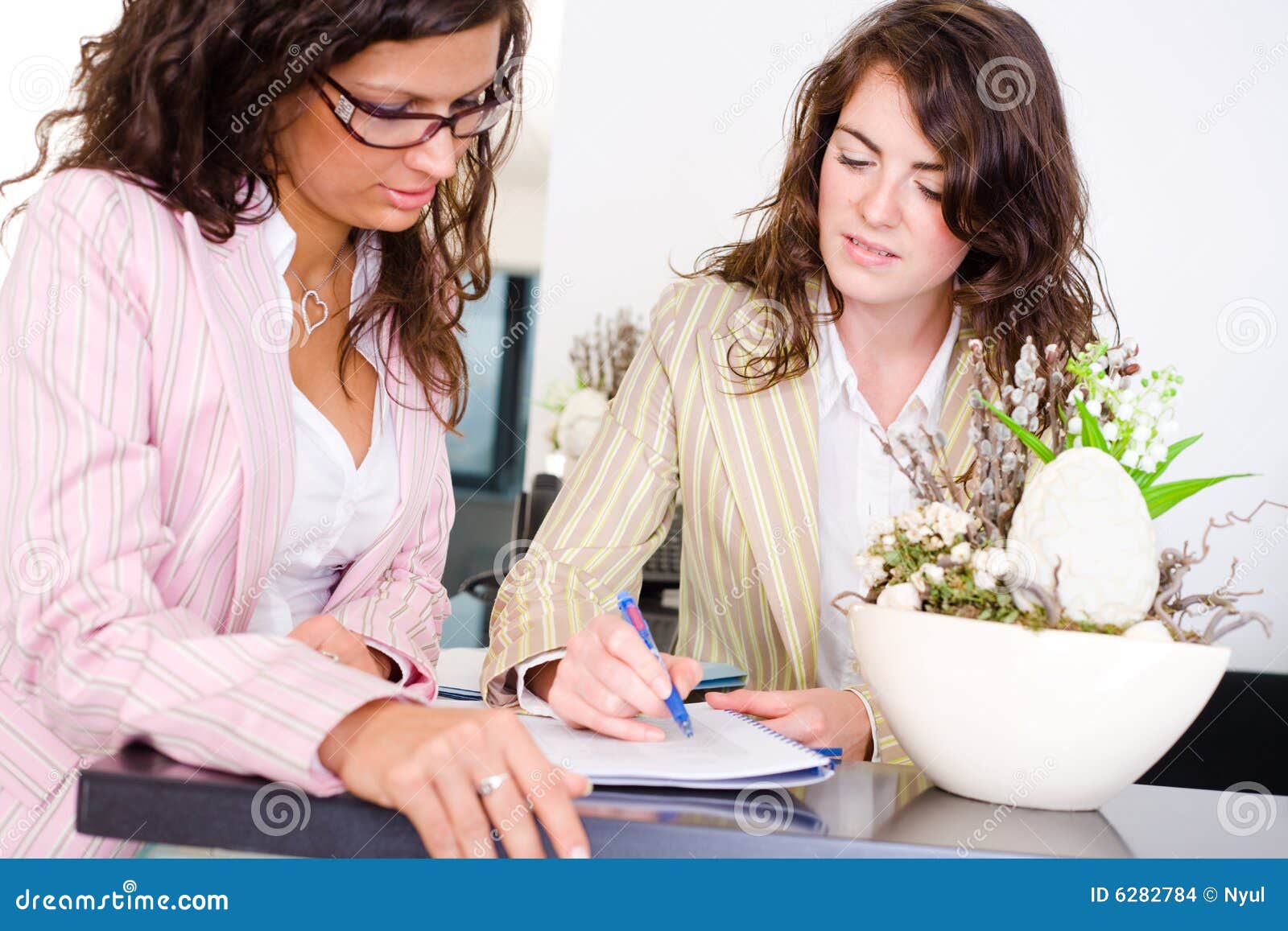Office workers talking stock photo. Image of businesspeople - 6282784
