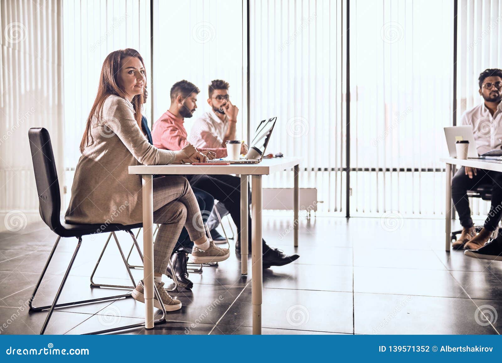 Office Workers are Waiting for Clients Stock Photo - Image of business ...