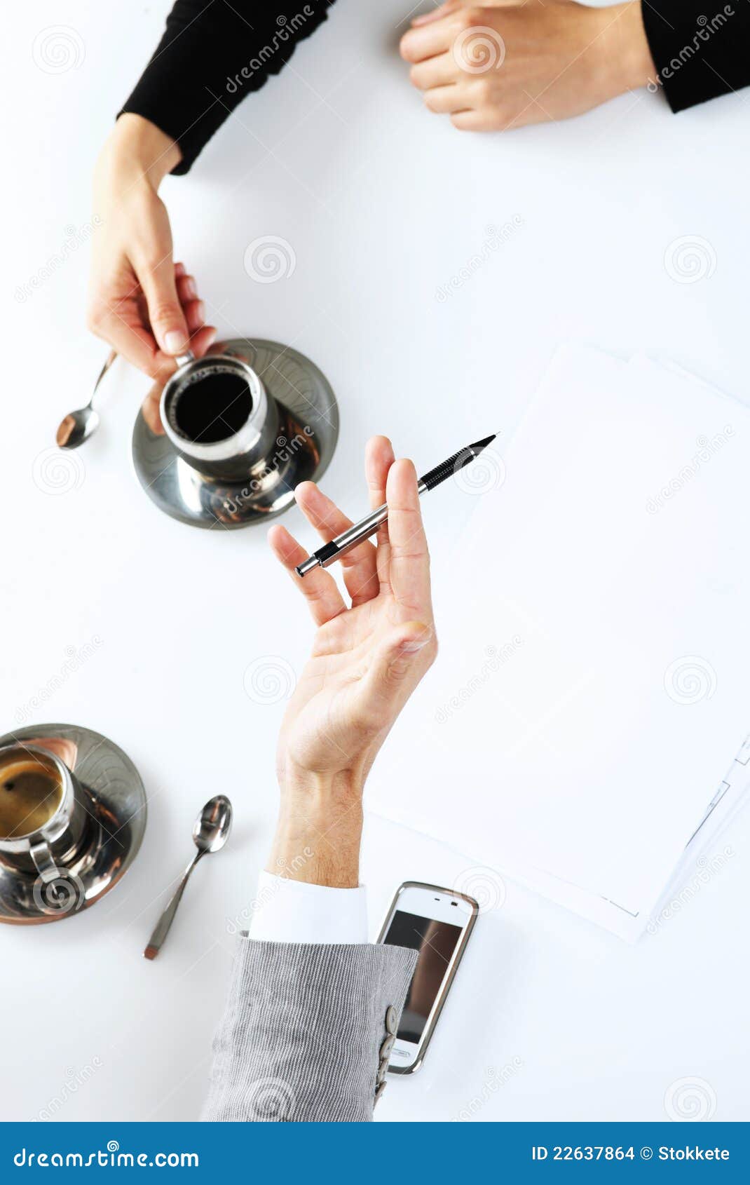 Office Workers Working and Drinking Coffee Stock Photo - Image of ...
