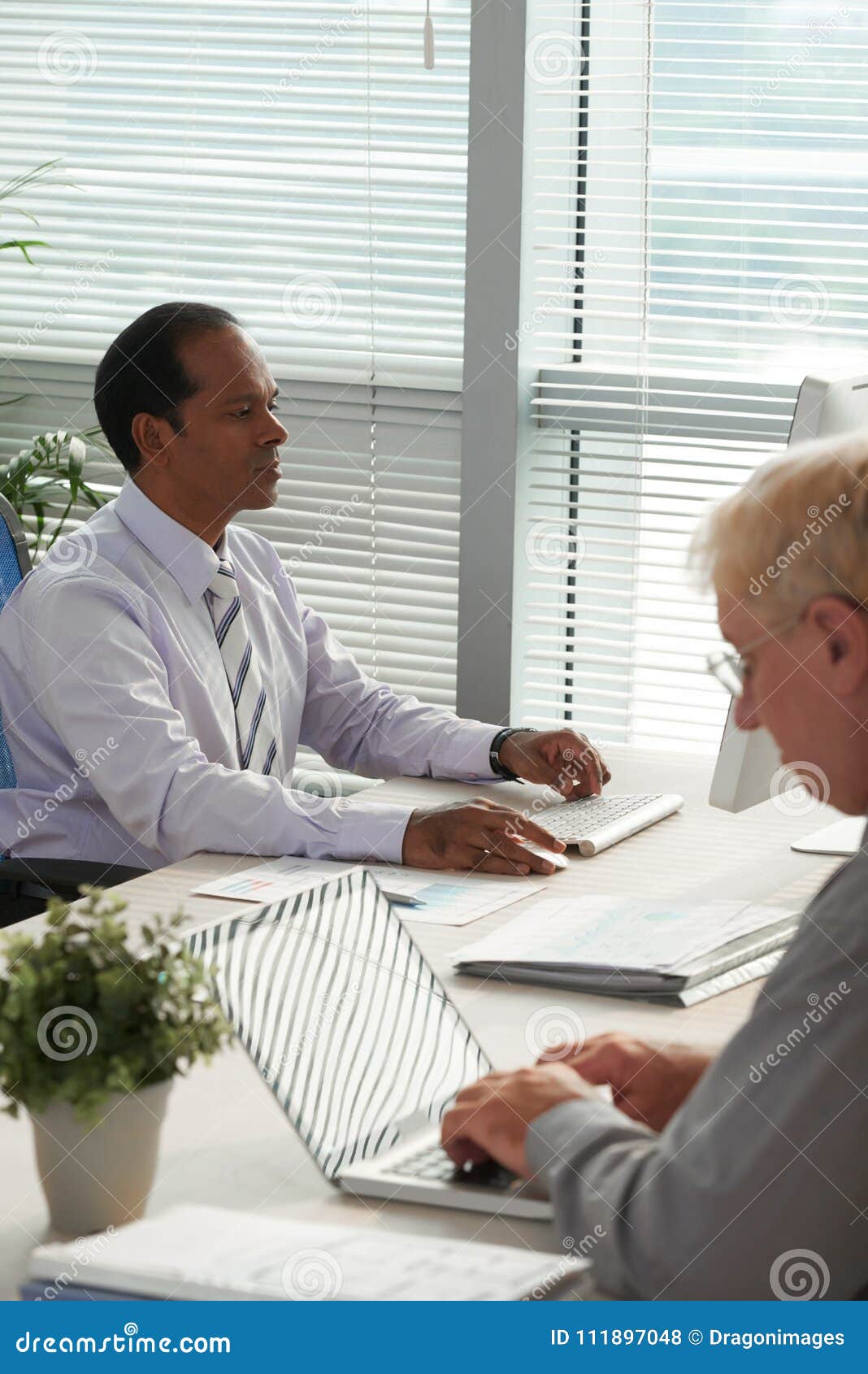 Office workes stock photo. Image of serious, businessman - 111897048